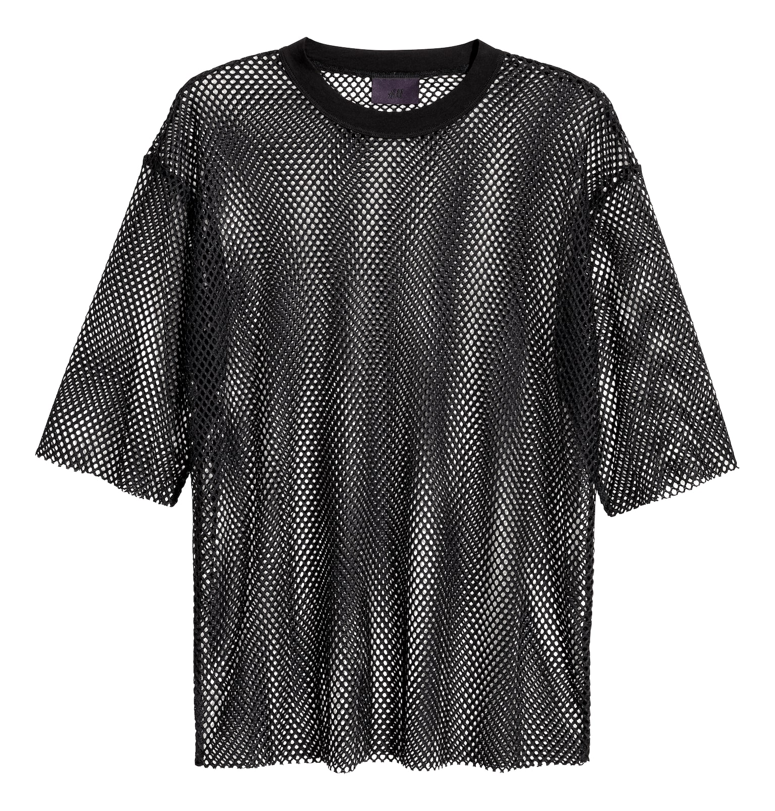 Mesh T-shirt - Short sleeve - Black - Men | H&M US