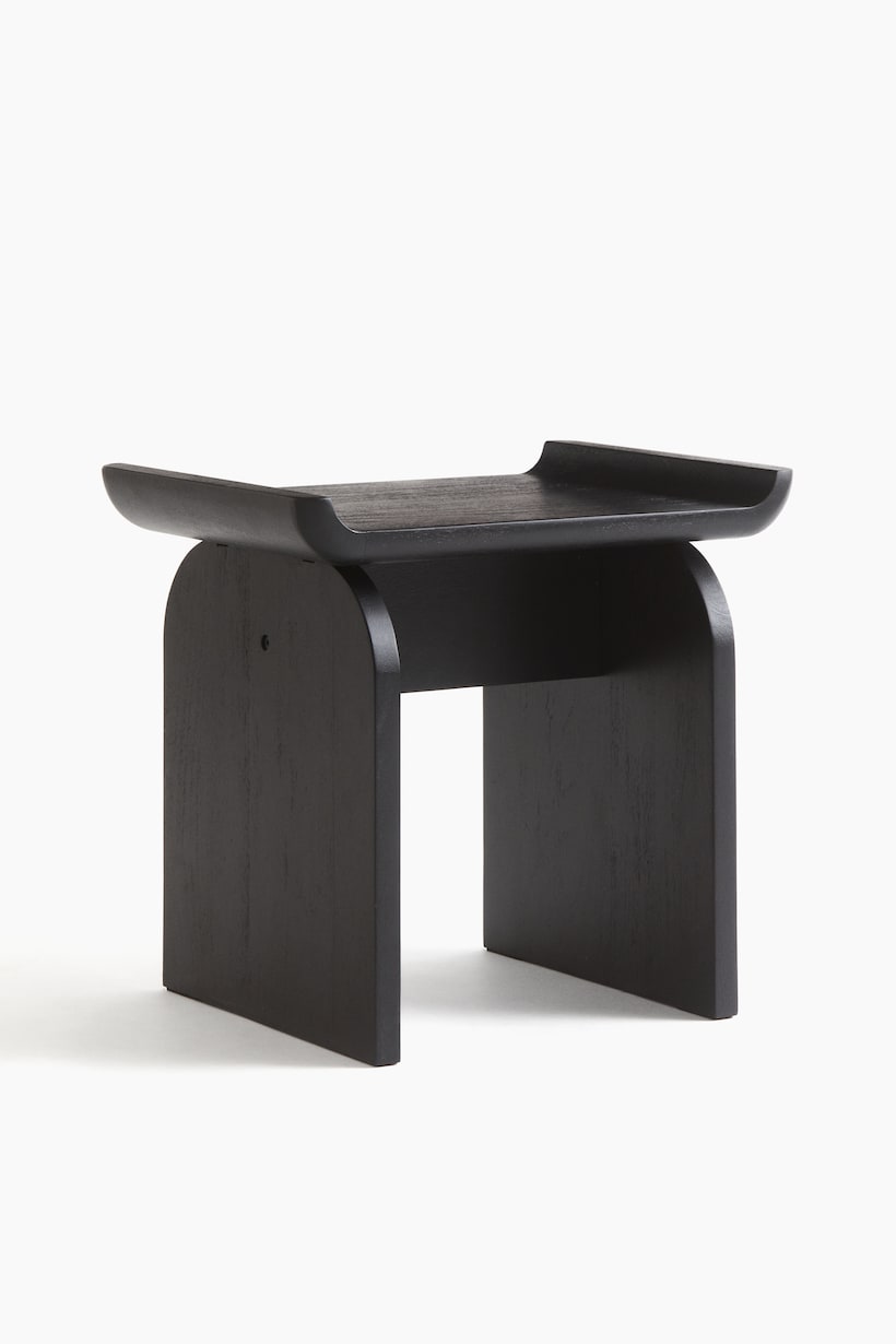 Dark gray Wooden Stool at H&M Home | H&M US