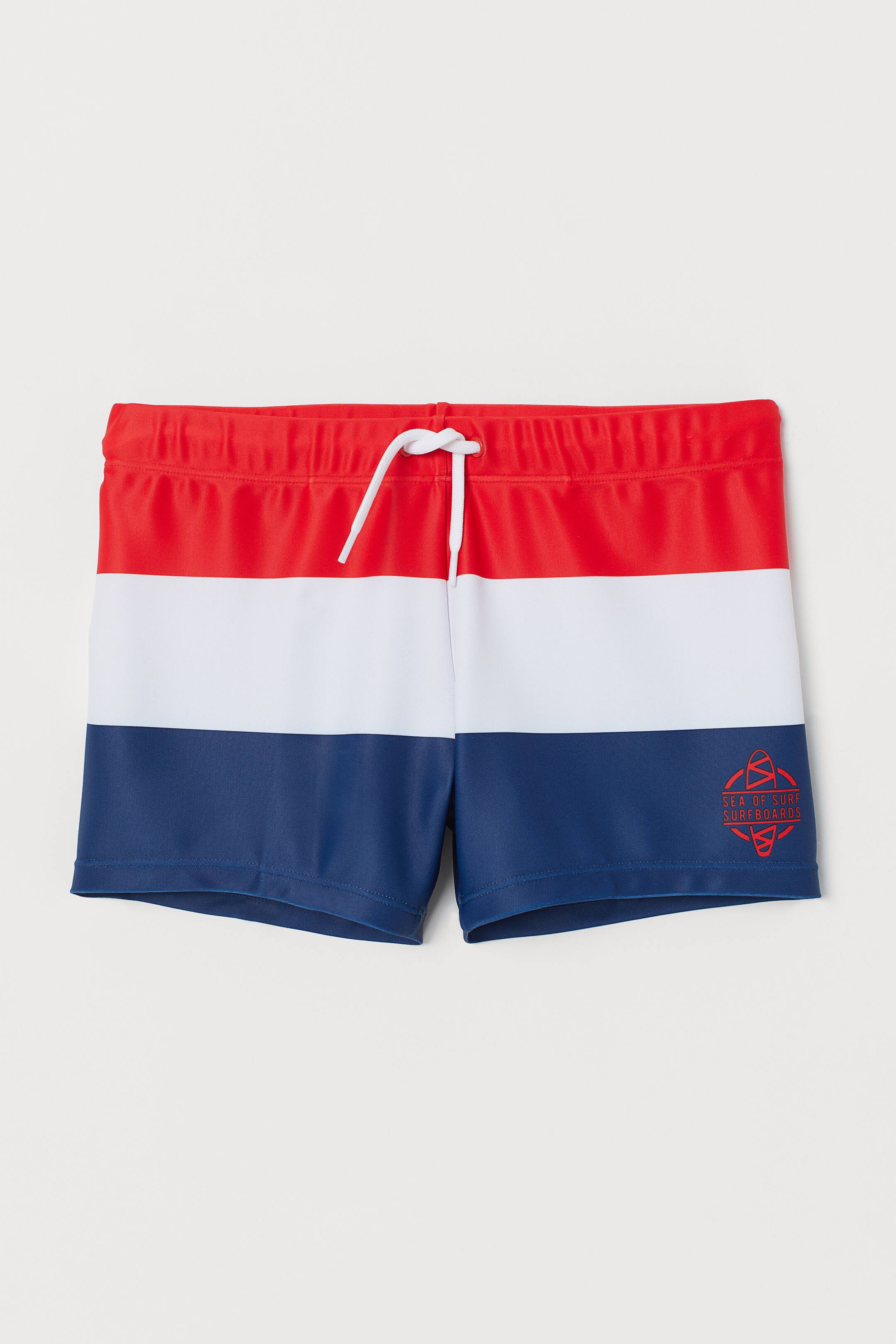 Swim Trunks - Red/color-block - Kids | H&M CA