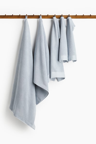 Light dusty blue Cotton Terry Hand Towel at H&M Home | H&M US