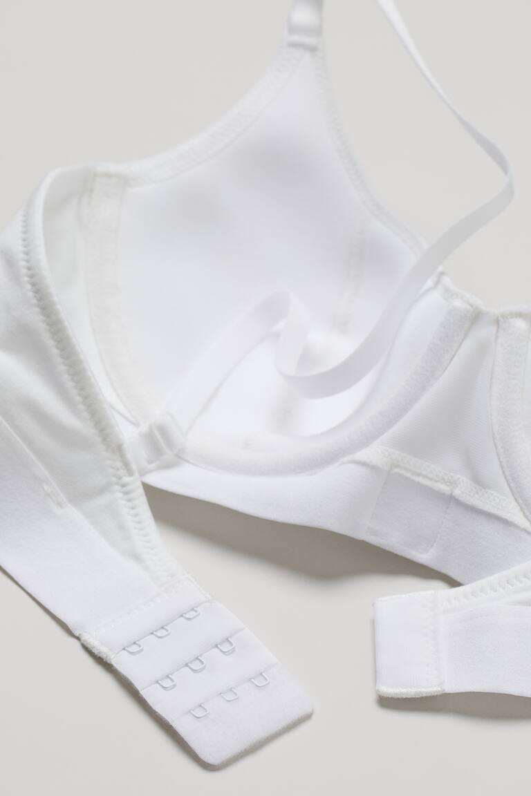 Bügel-BH aus Baumwolle - Kurz - Weiß - Ladies | H&M DE