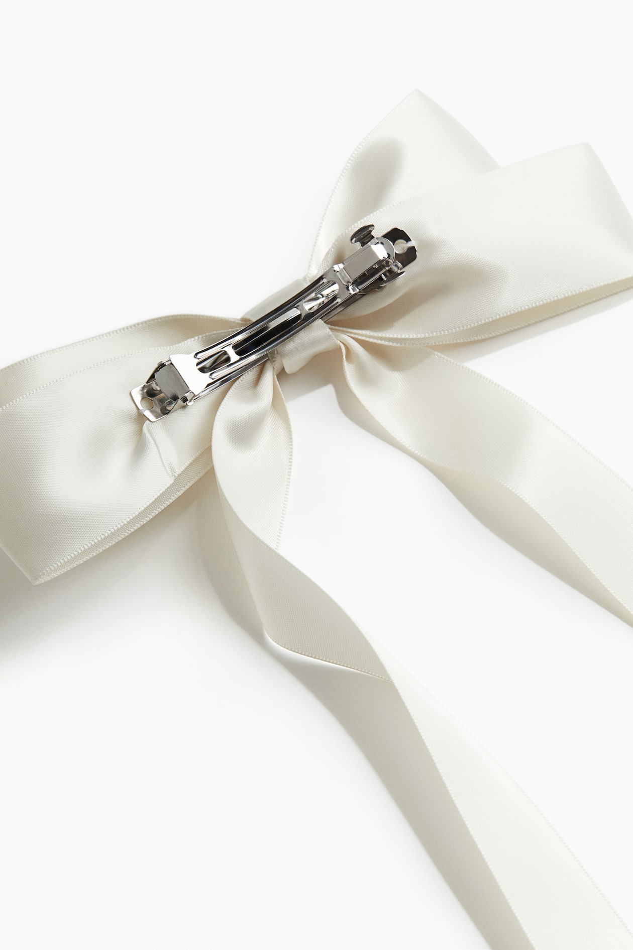 Women's White Bow-decorated Hair Clip | H&M US