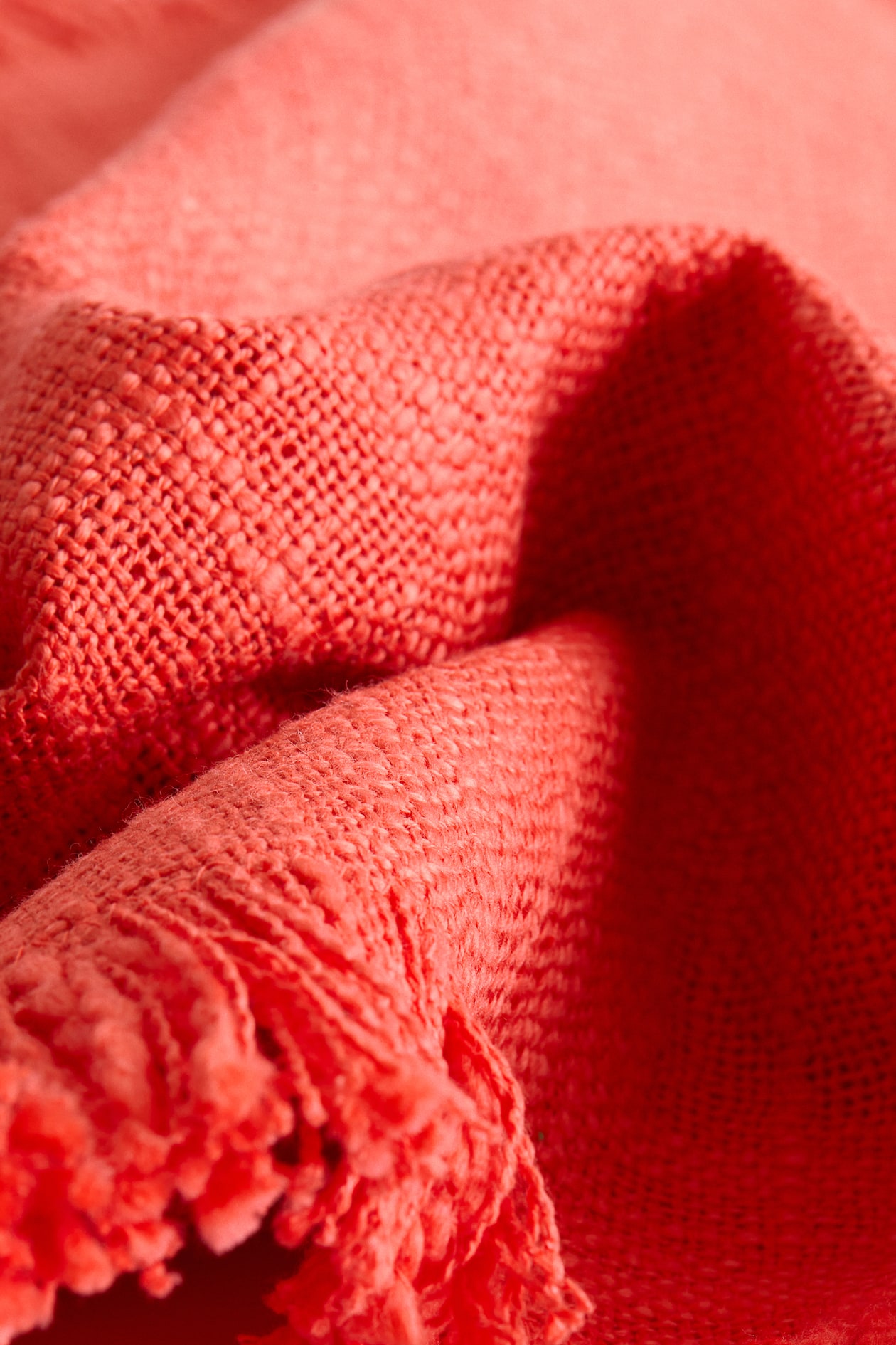 Slub-Weave Cushion Cover - Coral red - Home All | H&M US