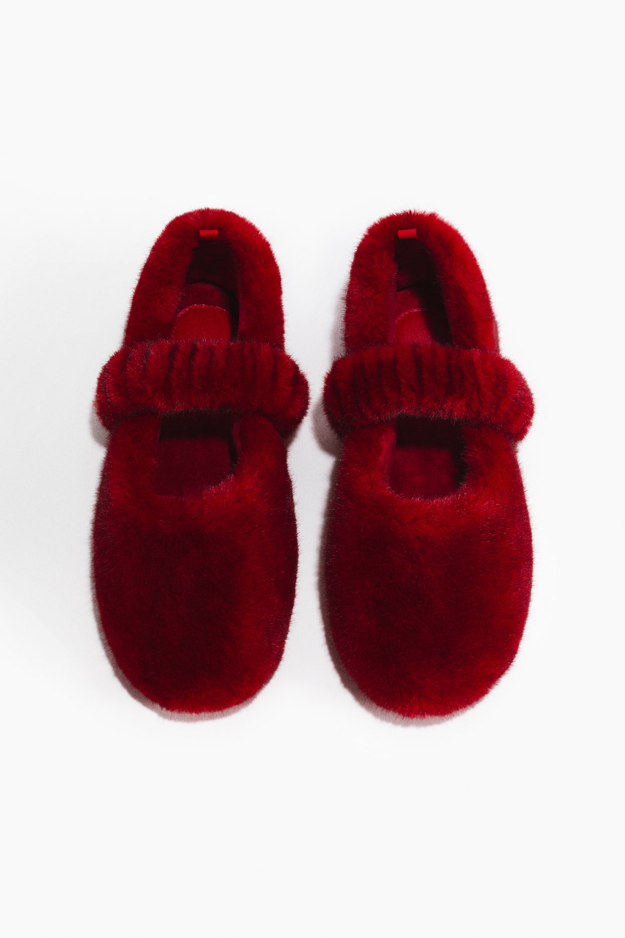 Women's Dark red Fluffy Slippers | H&M US