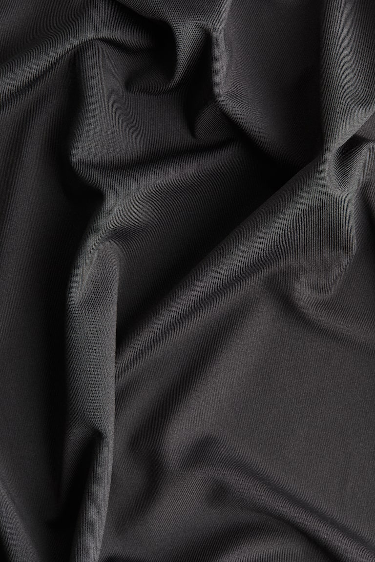 Women's Dark gray Mock Turtleneck Mini Dress | H&M CA