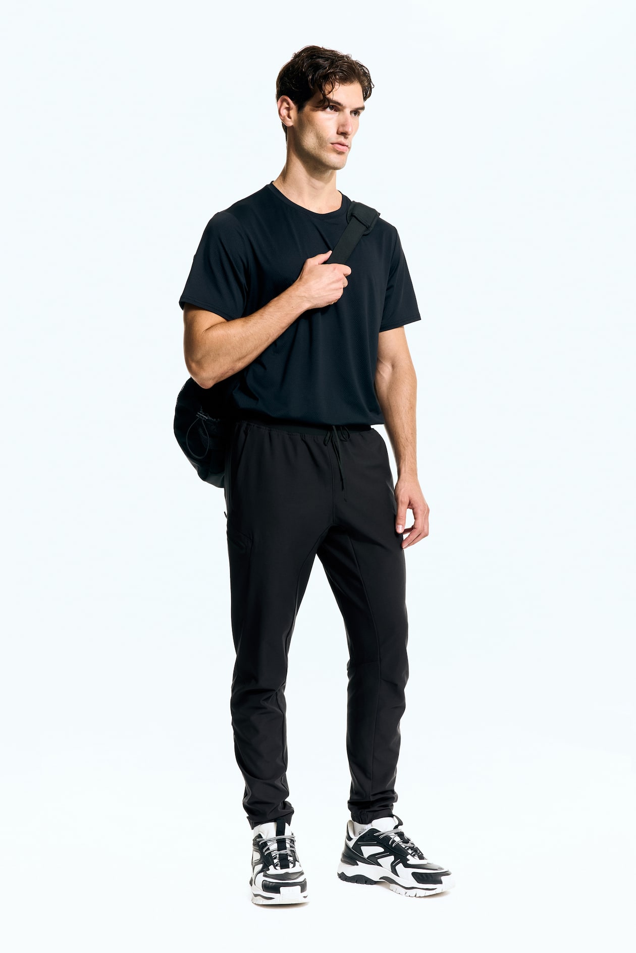 Men’s Black Slim-Fit Sports Joggers with DryMove™ | H&M CA