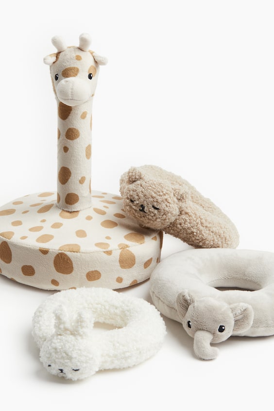 Soft Stacking Toy - Light beige/animals - Home All | H&M US