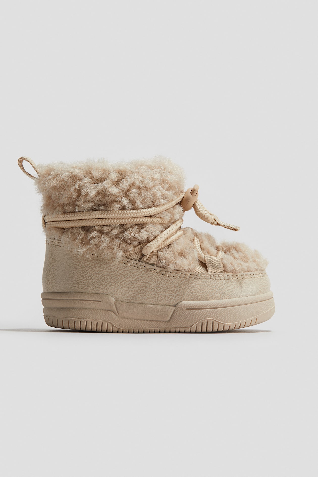 Botas efecto pelo - Beige claro - NIÑOS | H&M ES