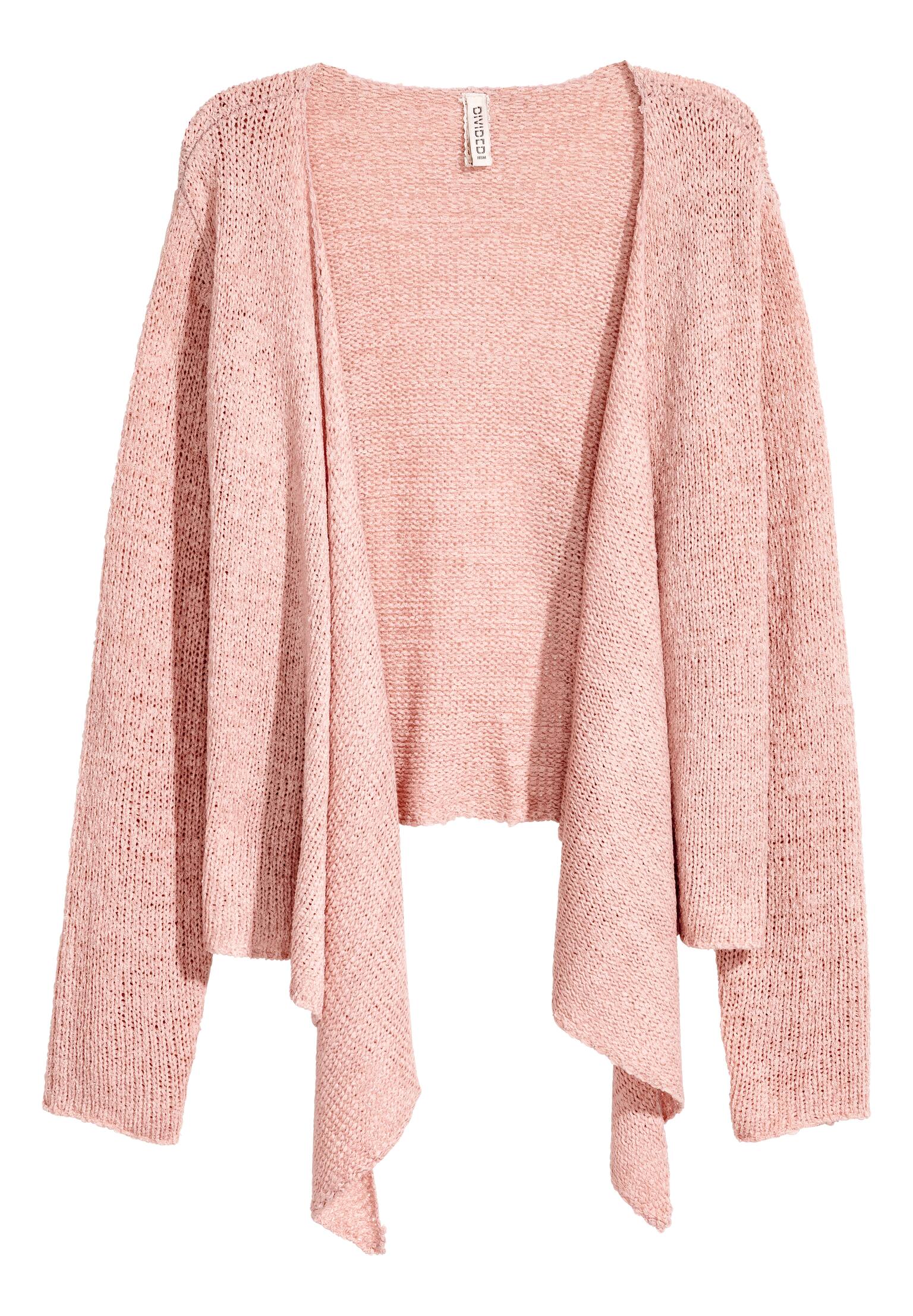 Draped cardigan - Dusky pink - Ladies | H&M GB