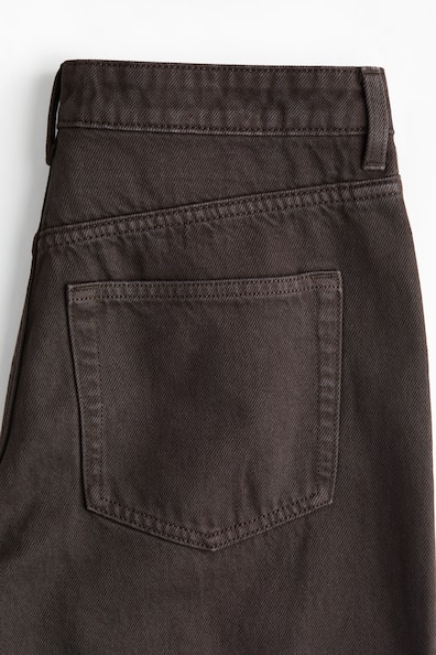 Wide Regular Jeans - Màu nâu đậm - Ladies | H&M VN