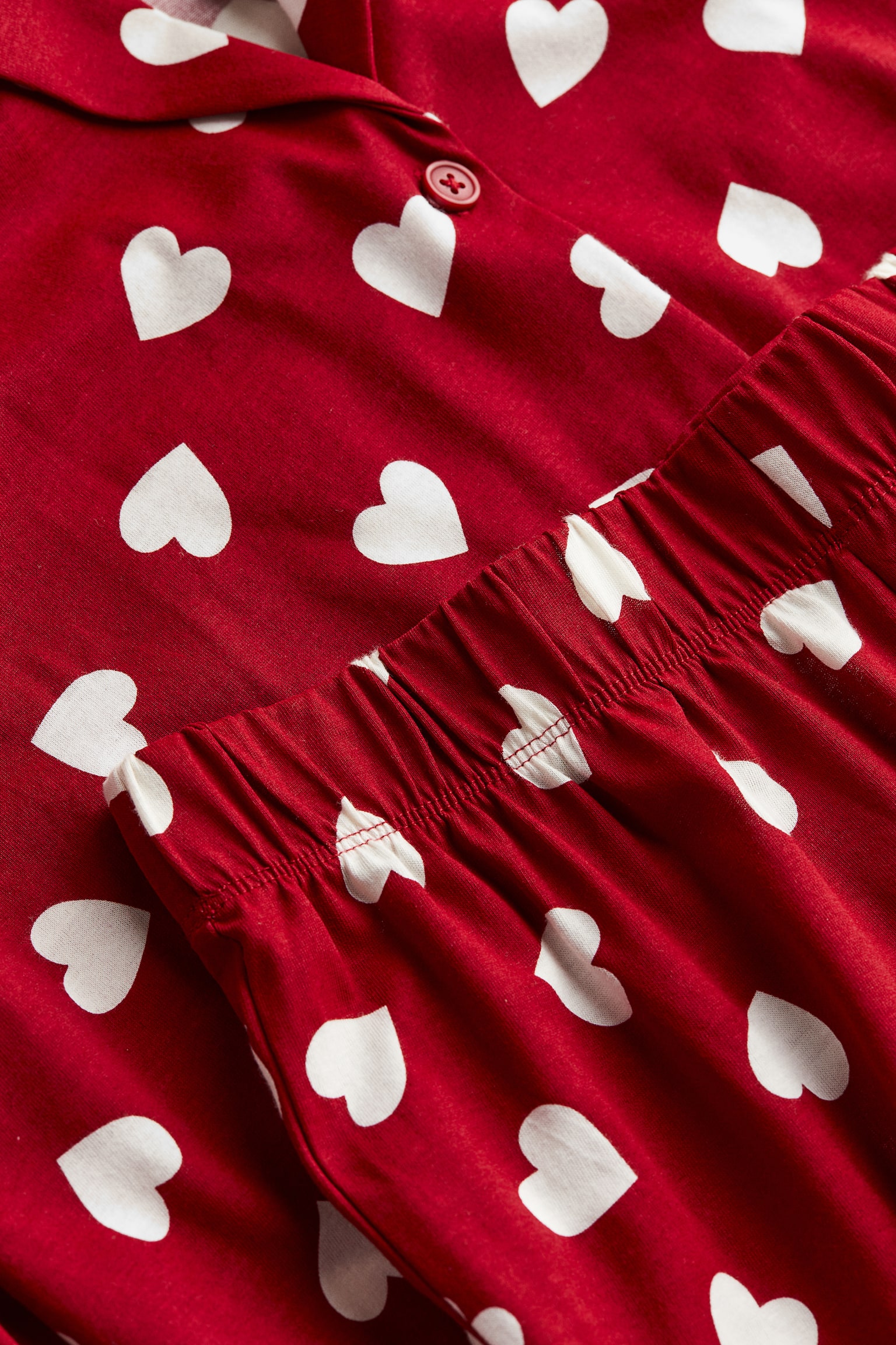 Patterned pyjamas - Dark red/Hearts - Ladies | H&M GB