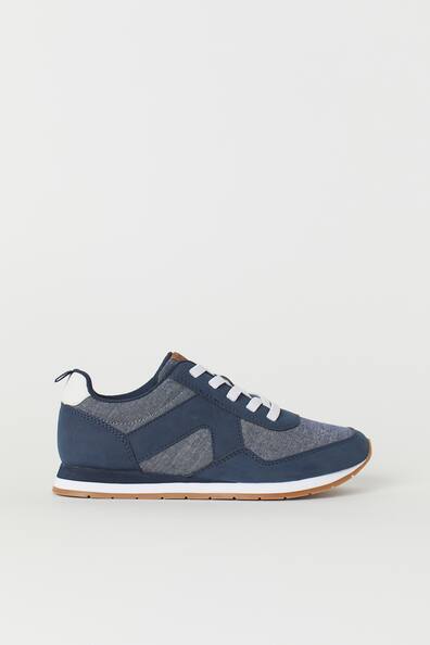 Mesh Sneakers - No heel - Dark blue - Kids | H&M US