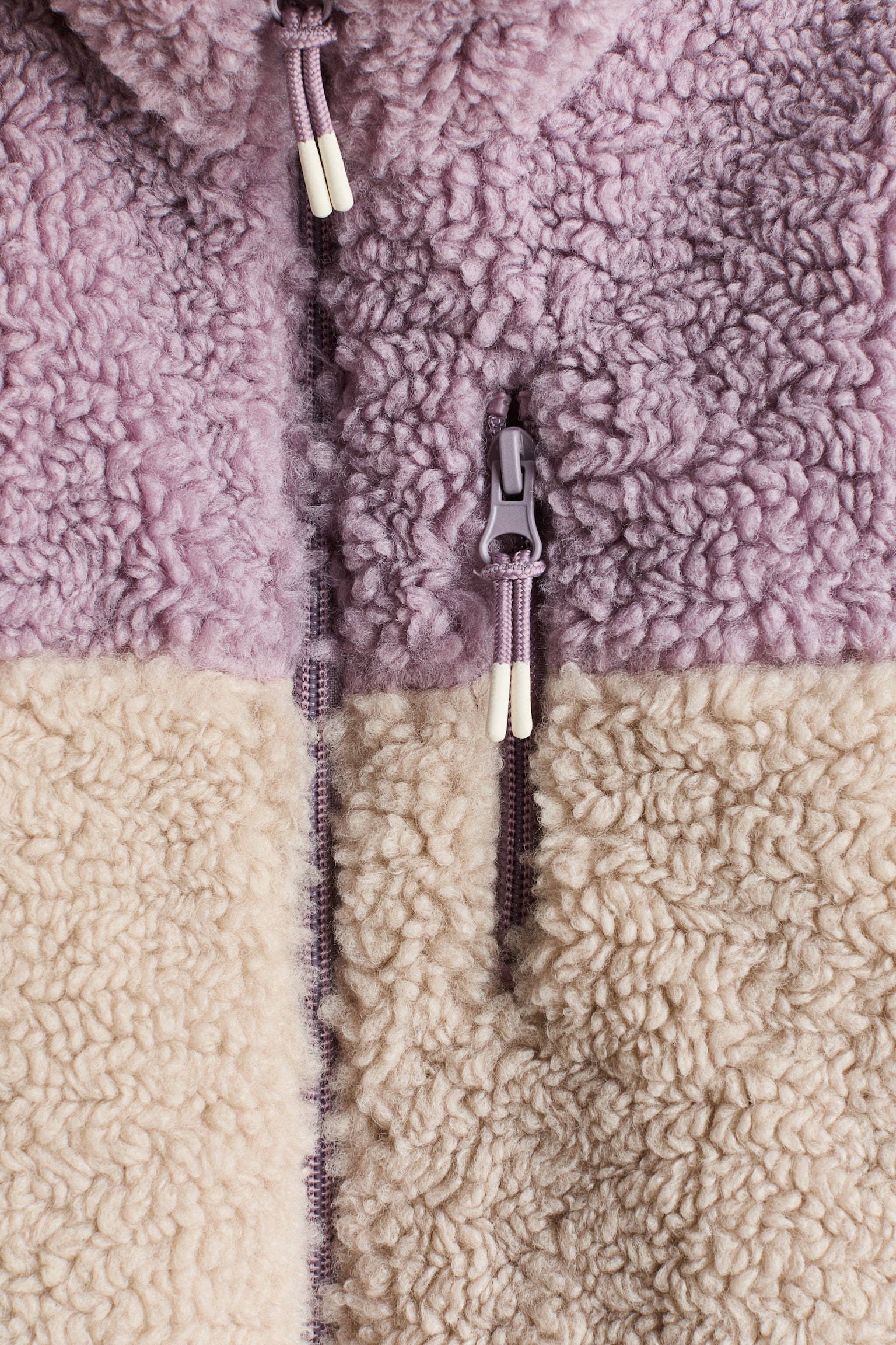 Veste en tissu Teddy bear - Violet/color block - ENFANT | H&M BE