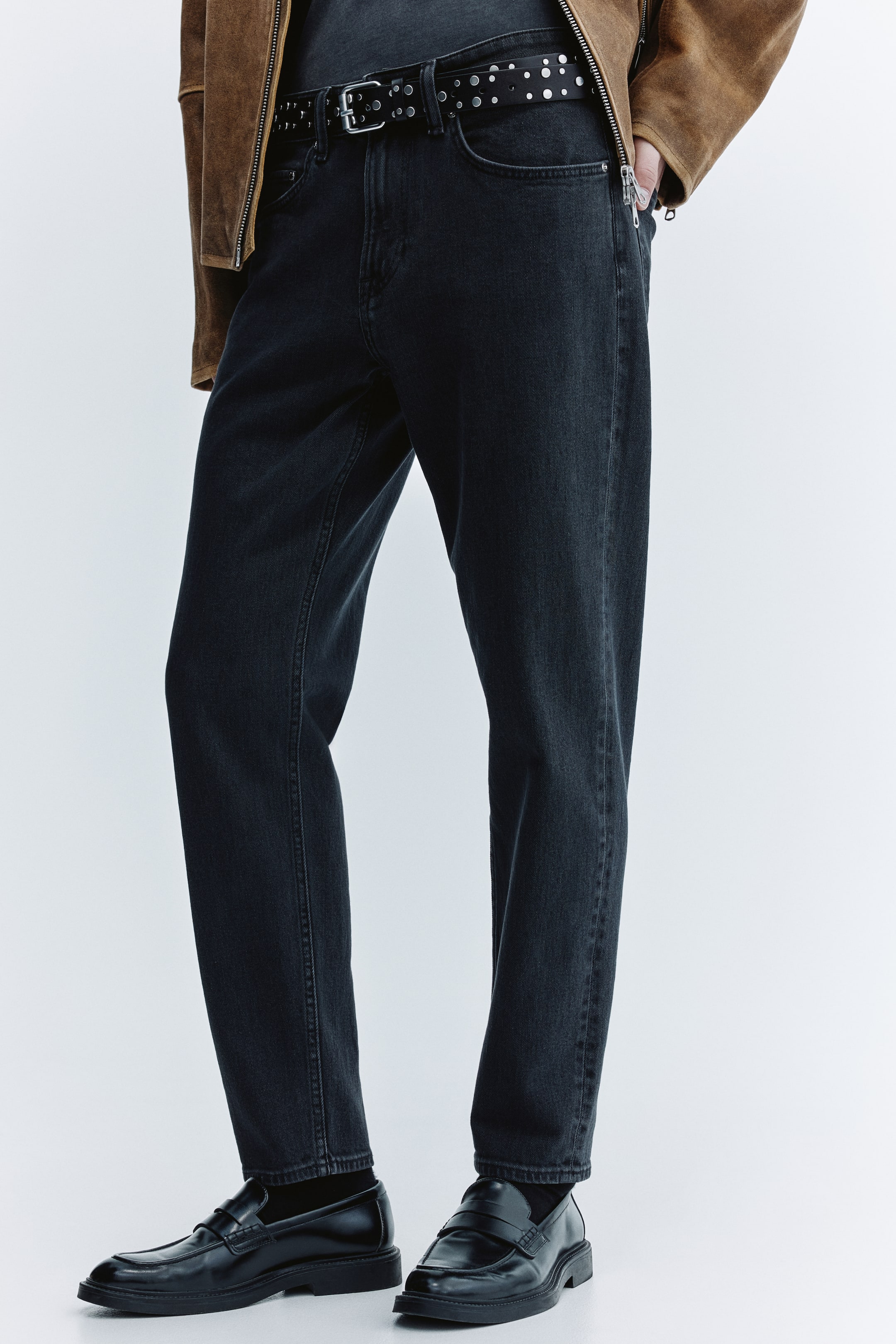 Vaquero pitillo - Negro denim - HOMBRE | H&M ES