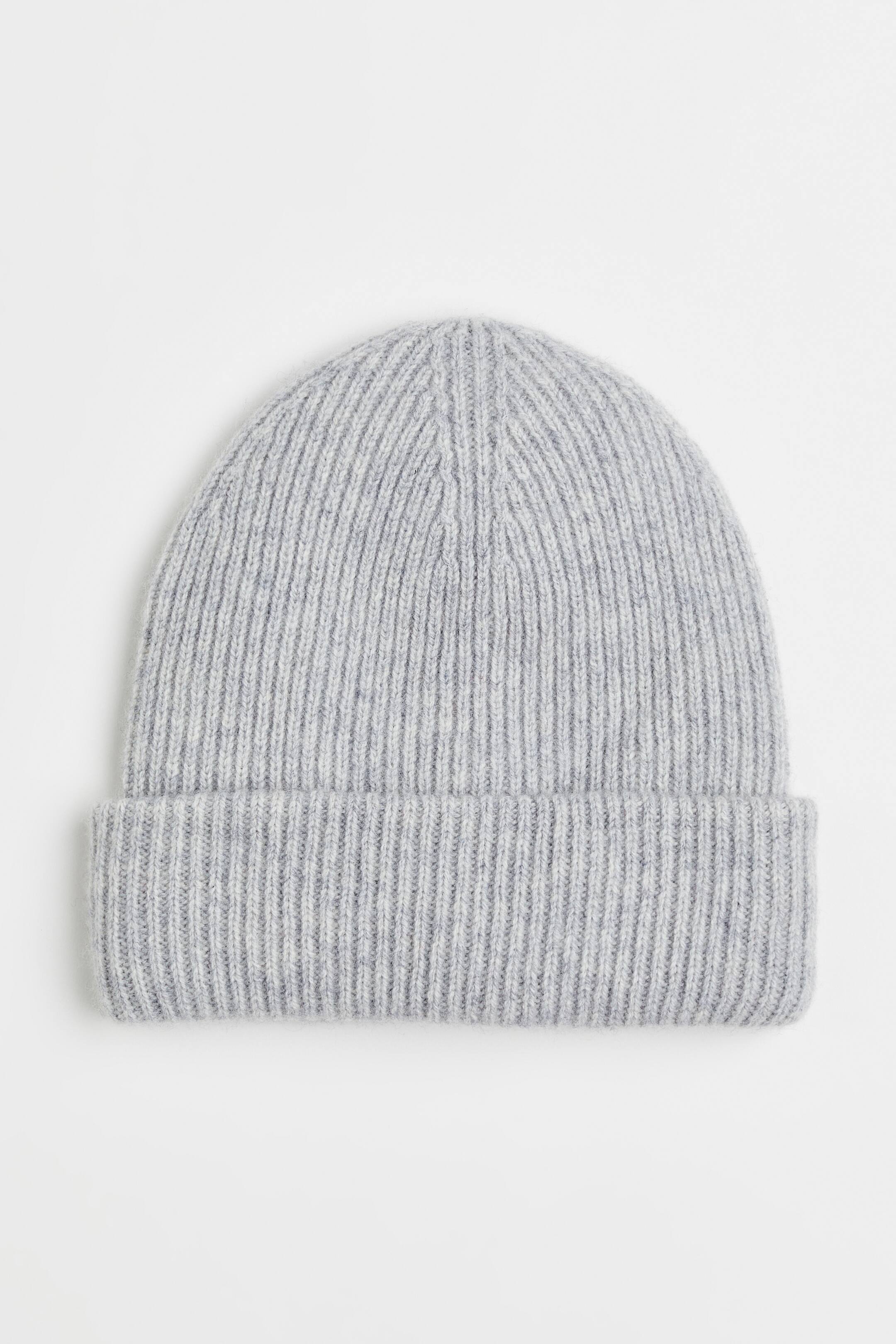 Knitted cashmere hat - Light grey - Ladies | H&M