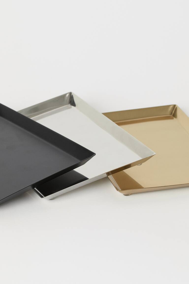 Gold-colored Small Metal Tray at H&M Home | H&M US
