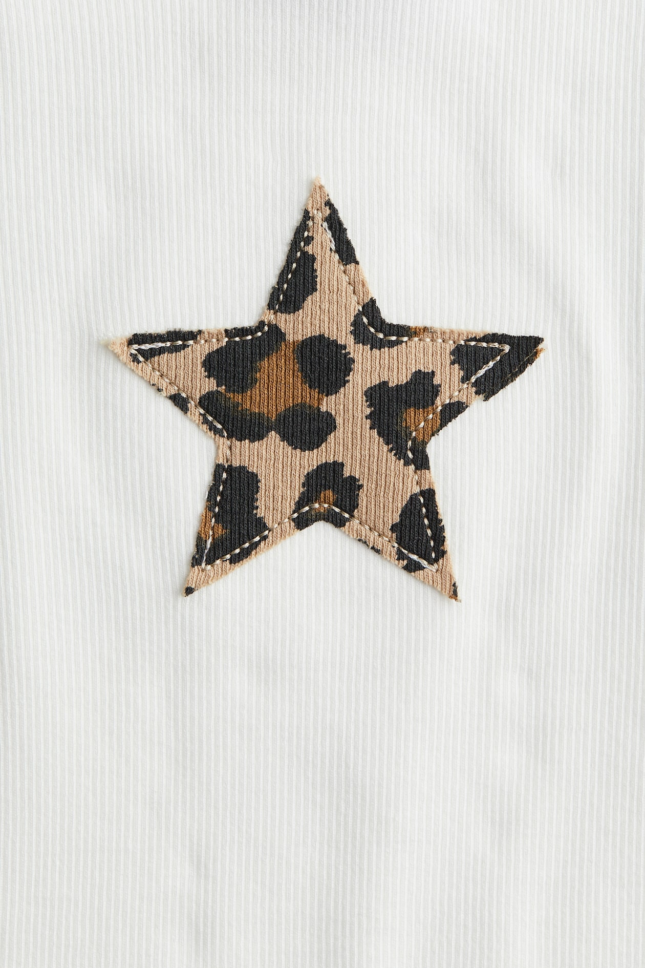 Cotton Jersey Top - White/star - Kids | H&M US