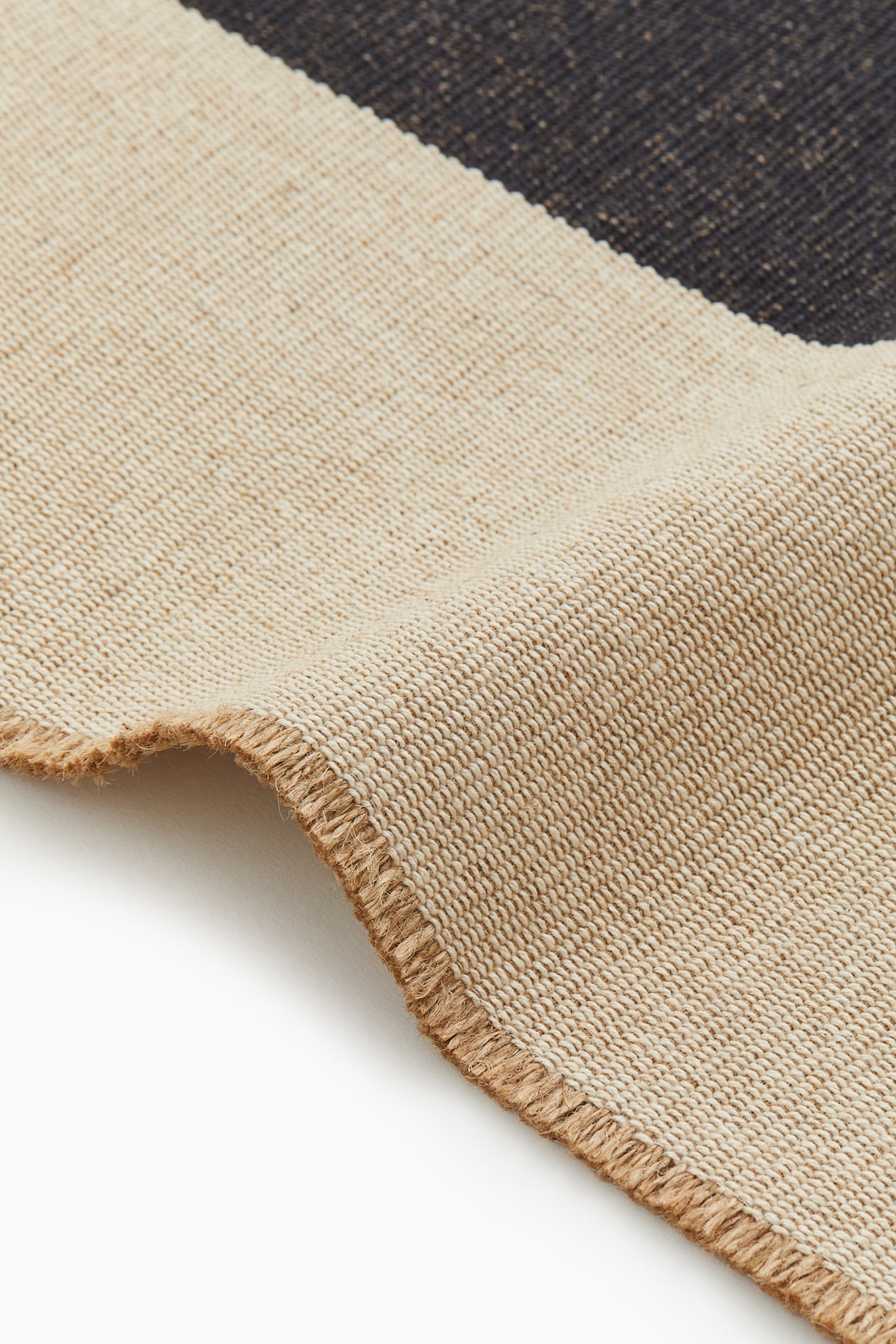 Dark gray/beige Jute-blend Table Runner at H&M Home | H&M US