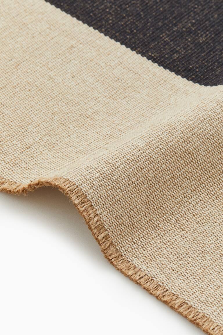Dark gray/beige Jute-blend Table Runner at H&M Home | H&M US