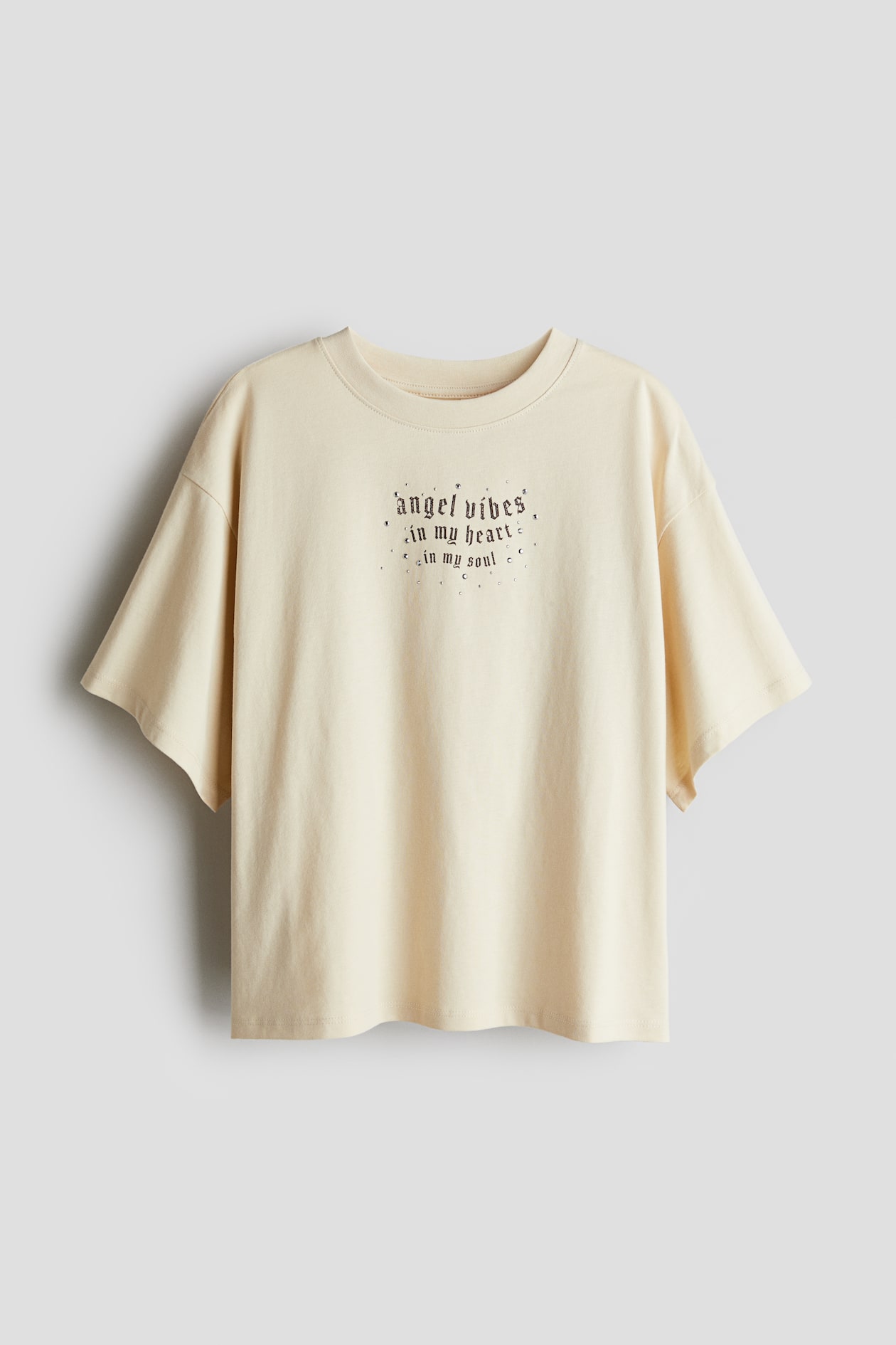 Beige/wings Loose-Fit Printed T-Shirt for kids | H&M US
