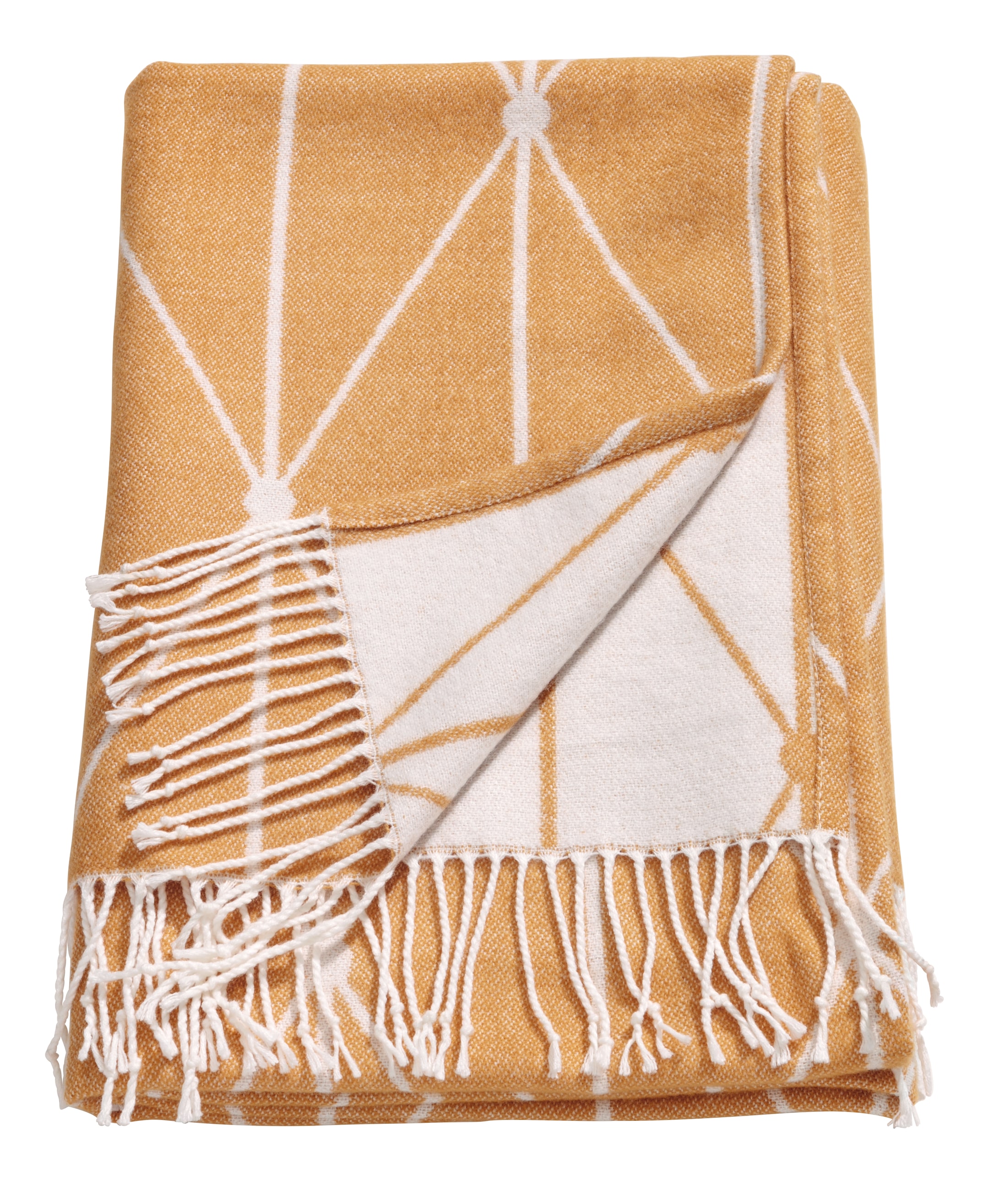 Jacquardvævet plaid - Gul - Home All | H&M DK