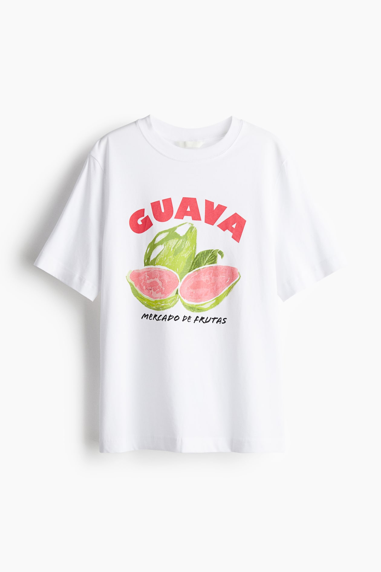 Women's White/Guava Printed T-Shirt | H&M US
