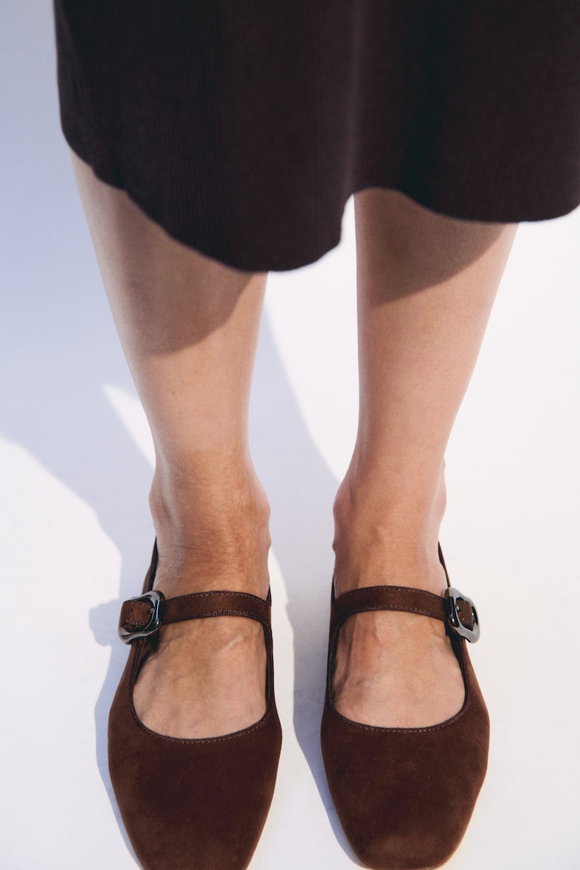 Ballerine modello Mary Jane - Marrone scuro - DONNA | H&M IT