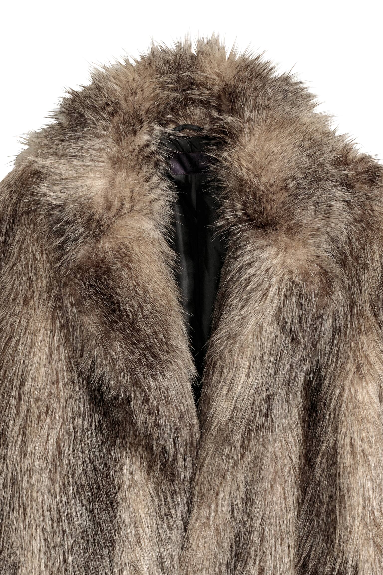Faux Fur Coat - Gray - Men | H&M US