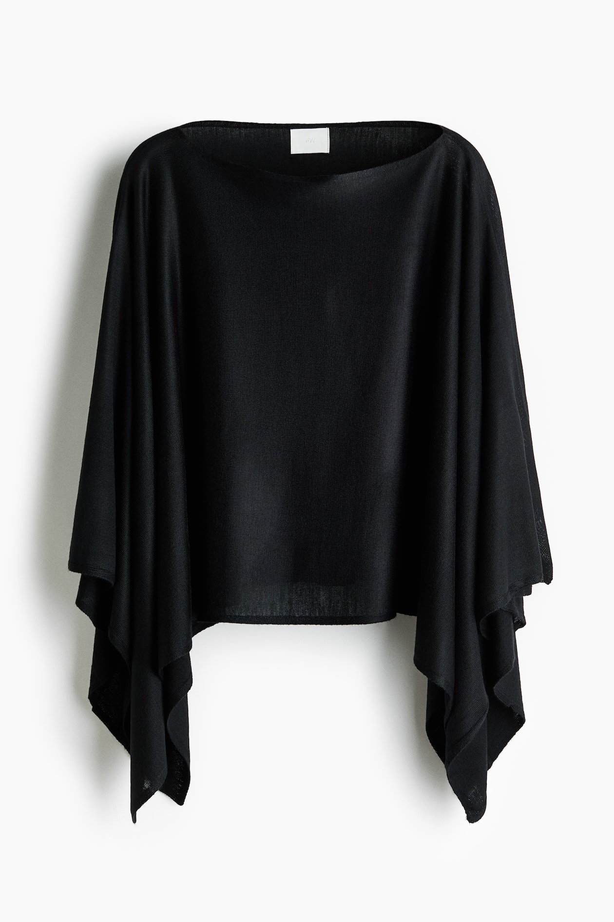 Women's Black Fine-Knit Cape | H&M CA