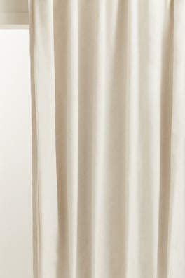 Cream 2-pack Long Blackout Lyocell-Blend Curtains at H&M Home | H&M US