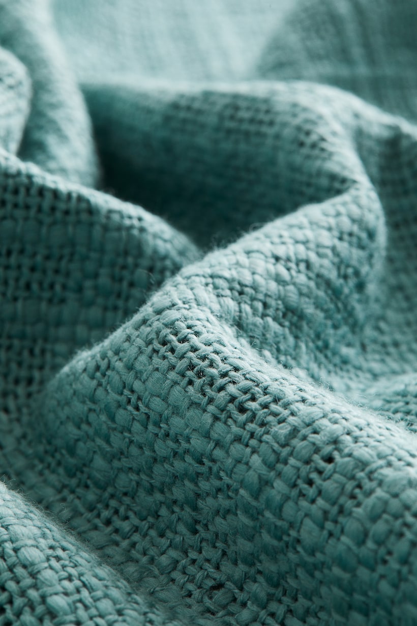 Slub-Weave Cushion Cover - Turquoise - Home All | H&M US