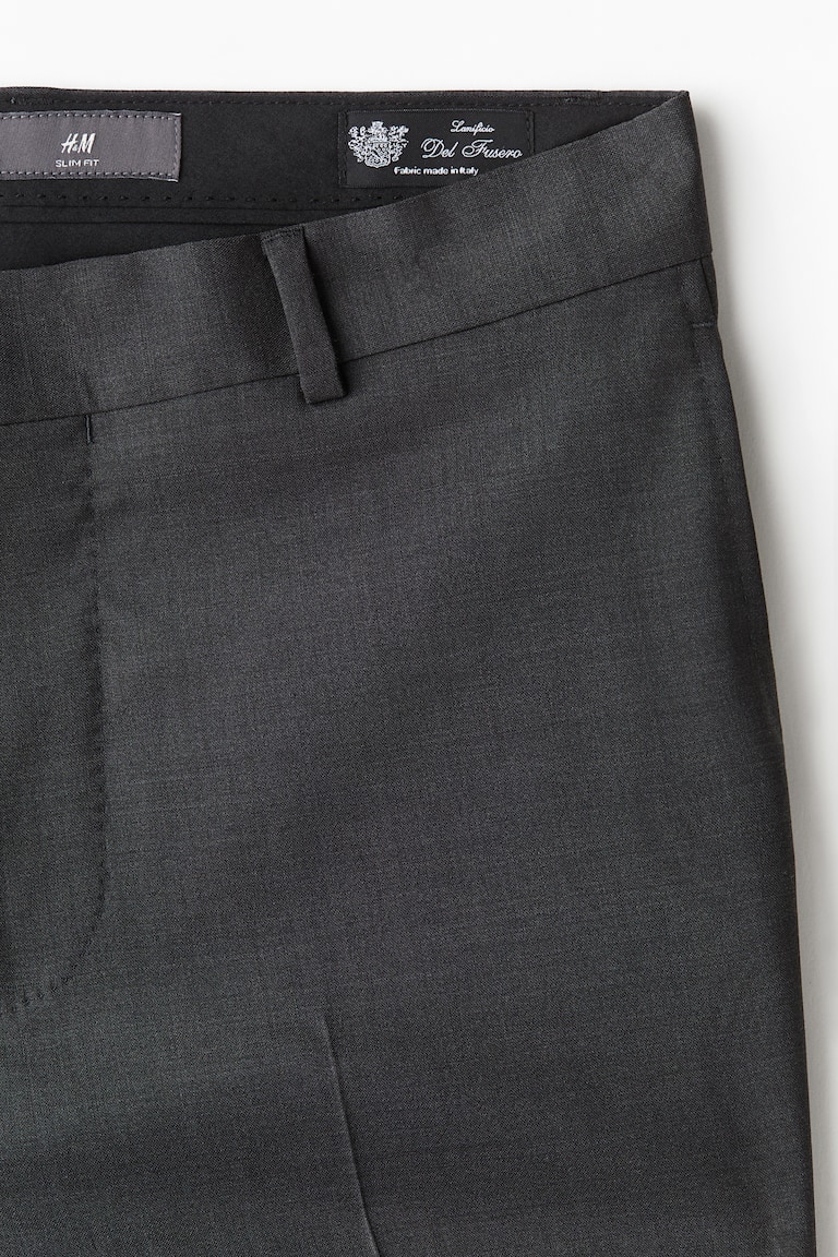 Slim Fit Suit Pants - Dark gray - Men | H&M US