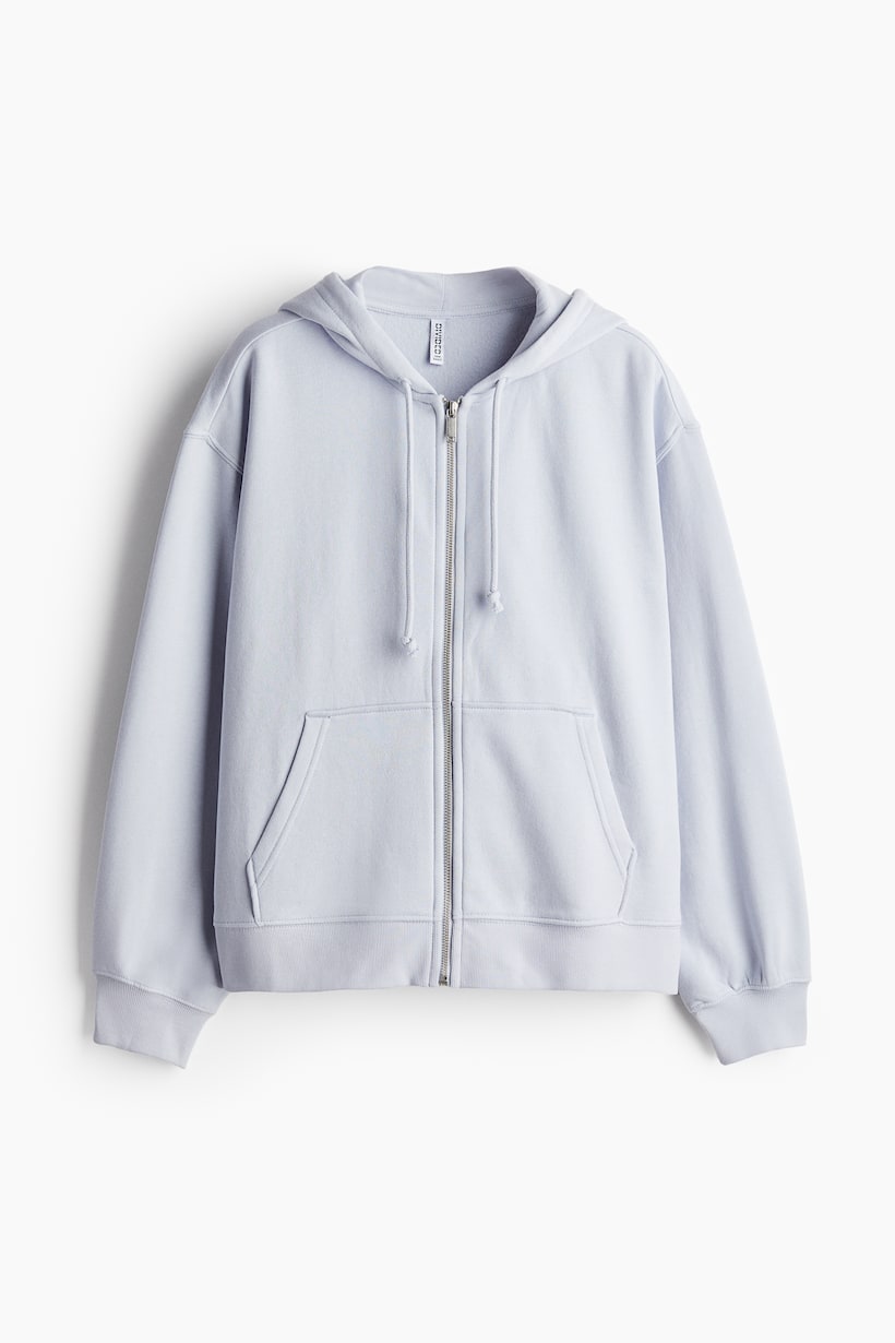 Zip Up Hoodie - Light blue - Ladies | H&M AU