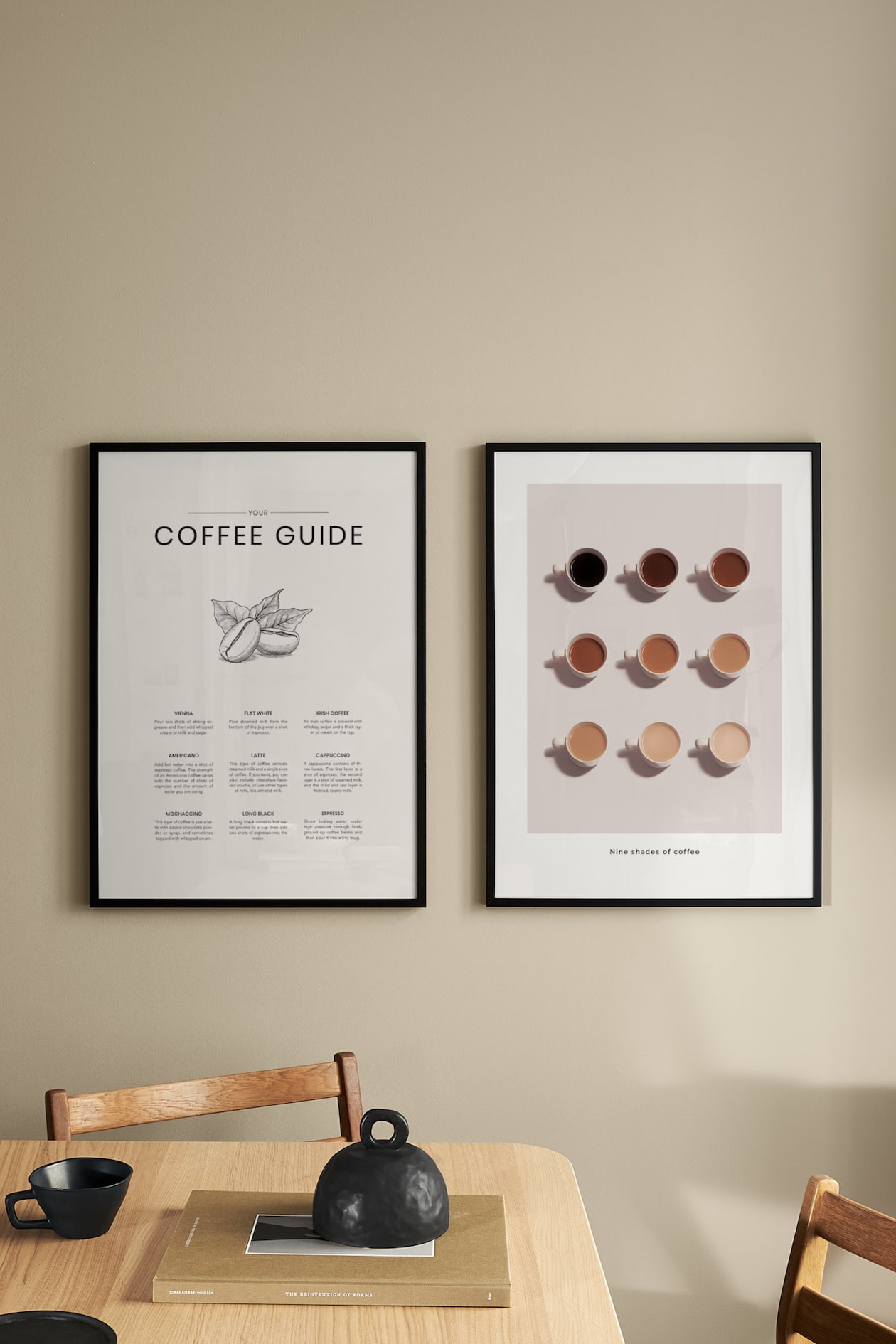 Coffee Poster Set - Beige/hvid - Home All | H&M DK