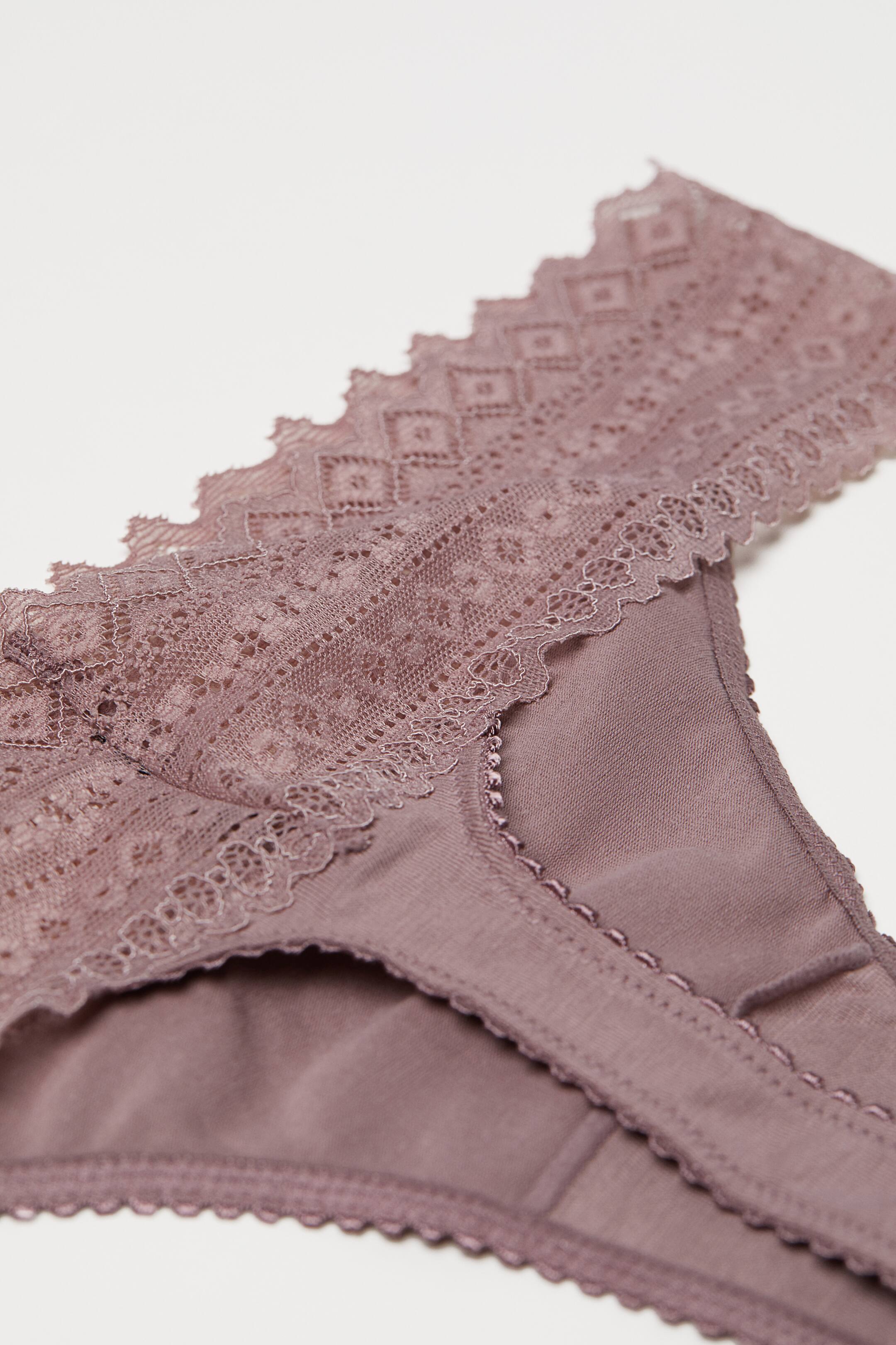 3-pack truse thong i bomull - Lav midje - Lys rosa - DAME | H&M NO