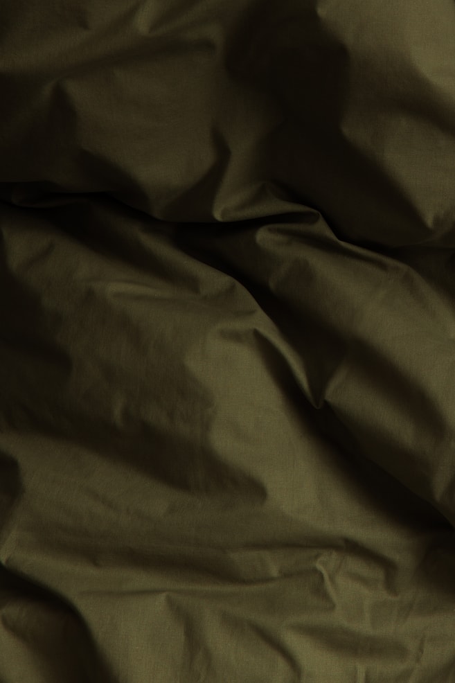 Dark green Cotton King/Queen Duvet Cover Set at H&M Home | H&M US