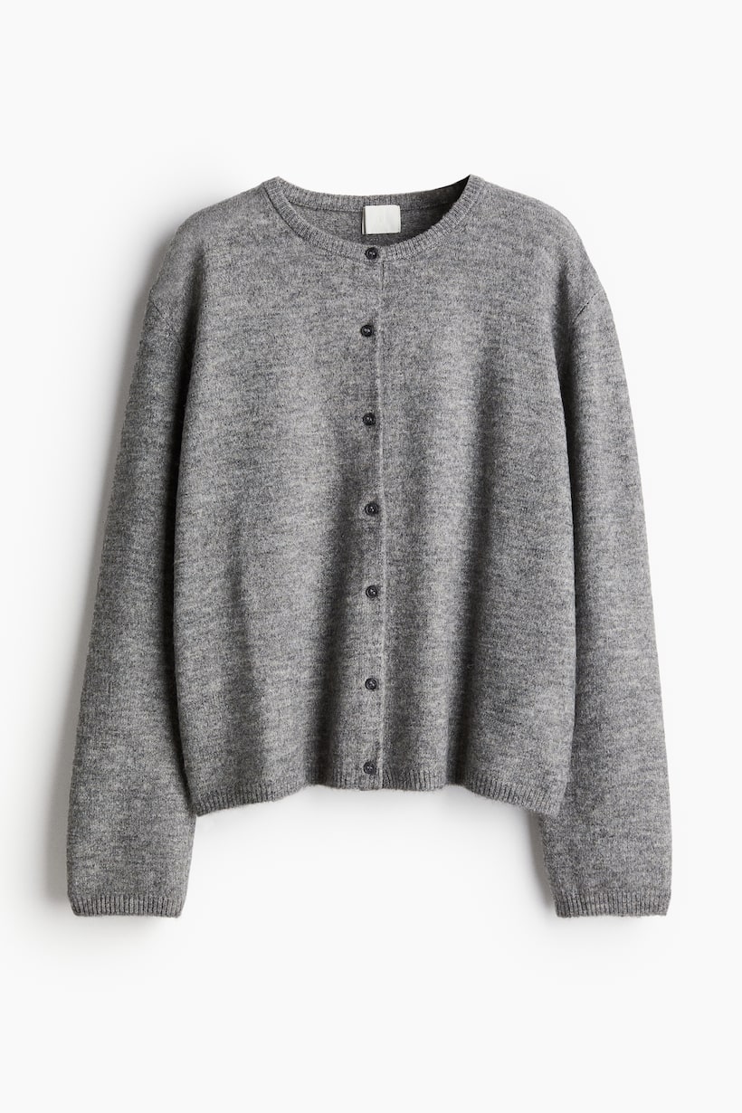Loose-Fit Cardigan - Gray melange - Ladies | H&M US