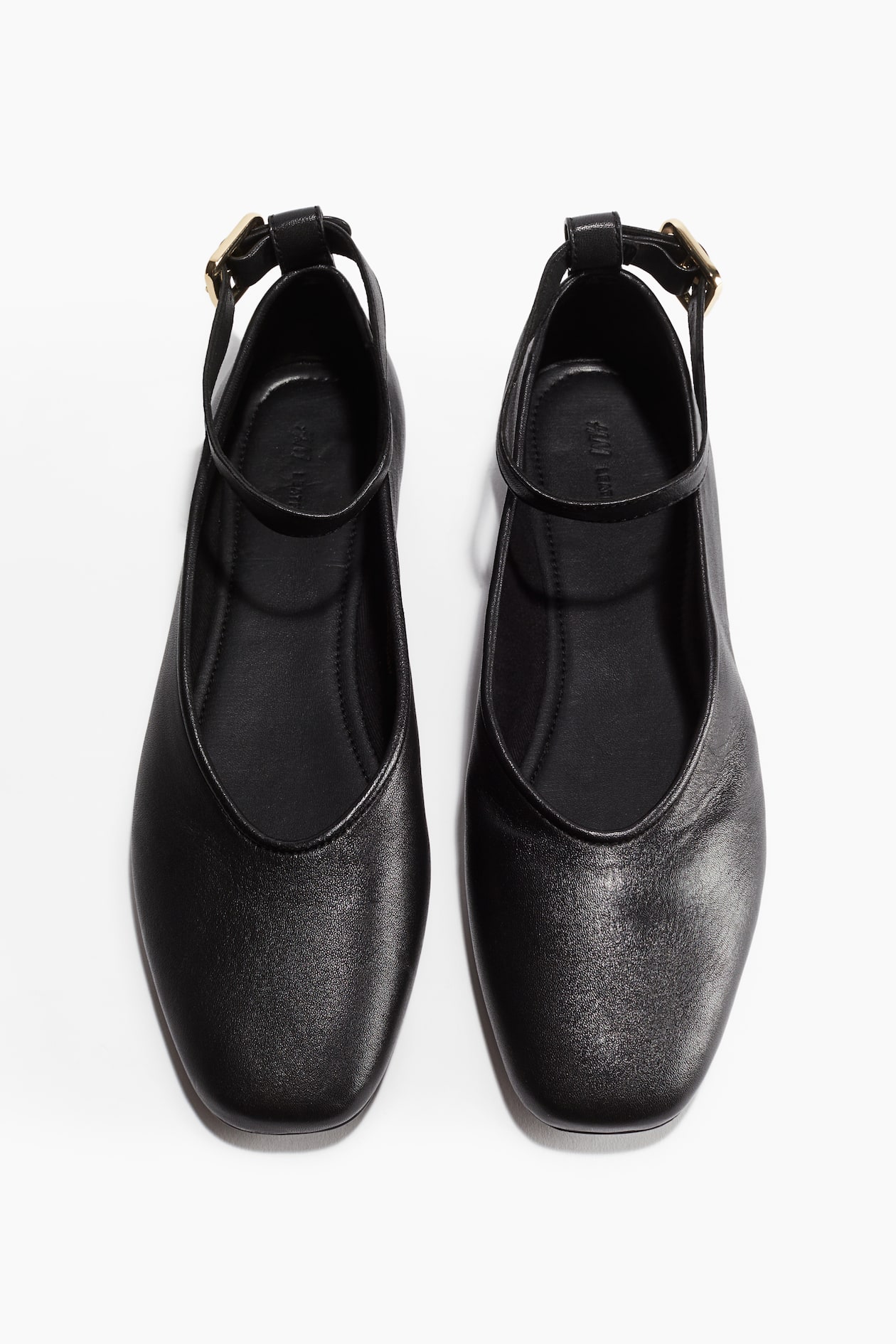 레더 플랫 슈즈 - 블랙 - 여성 | H&M KR