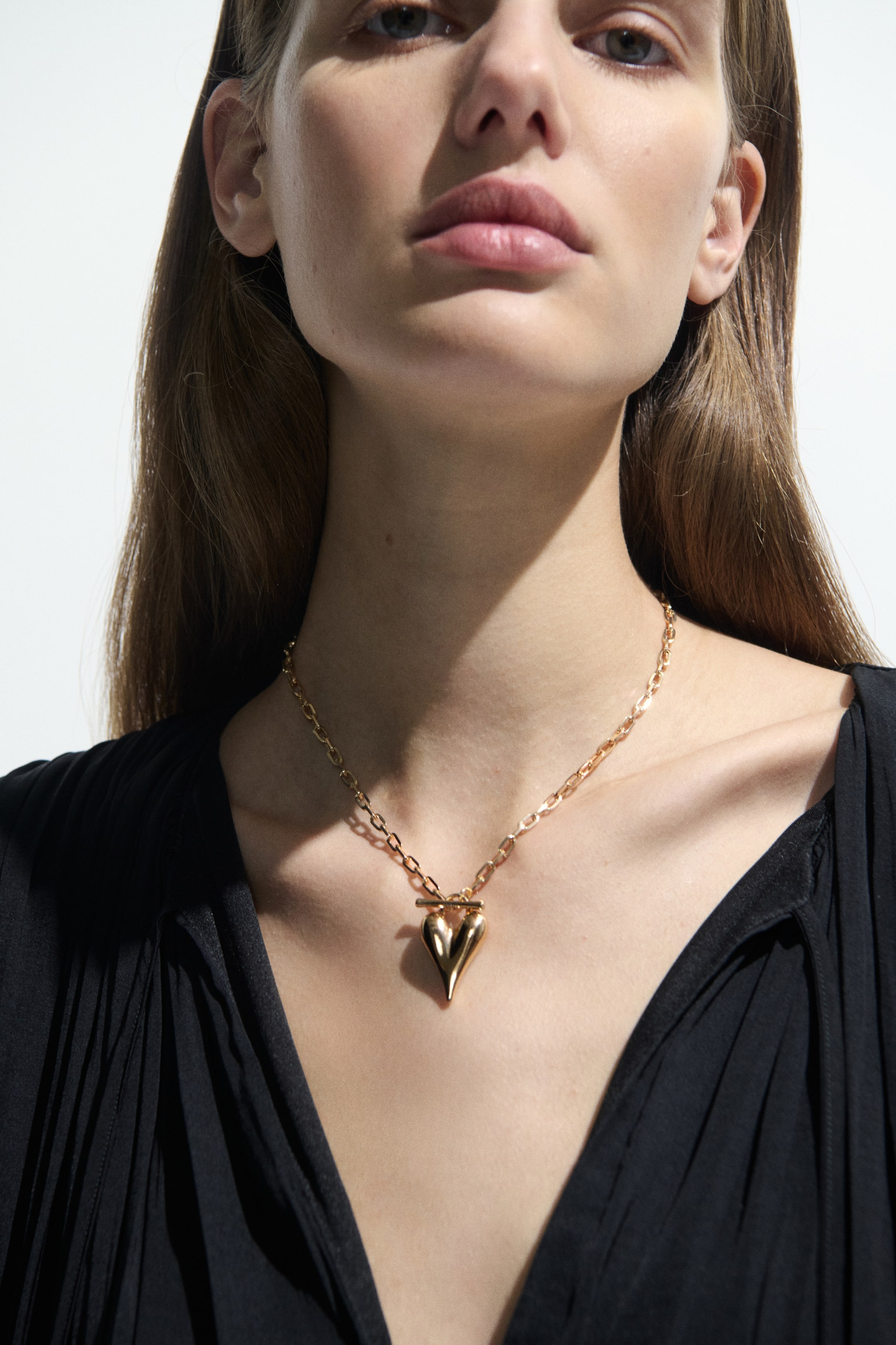 Heart-pendant chain necklace - Gold-coloured - Ladies | H&M HK