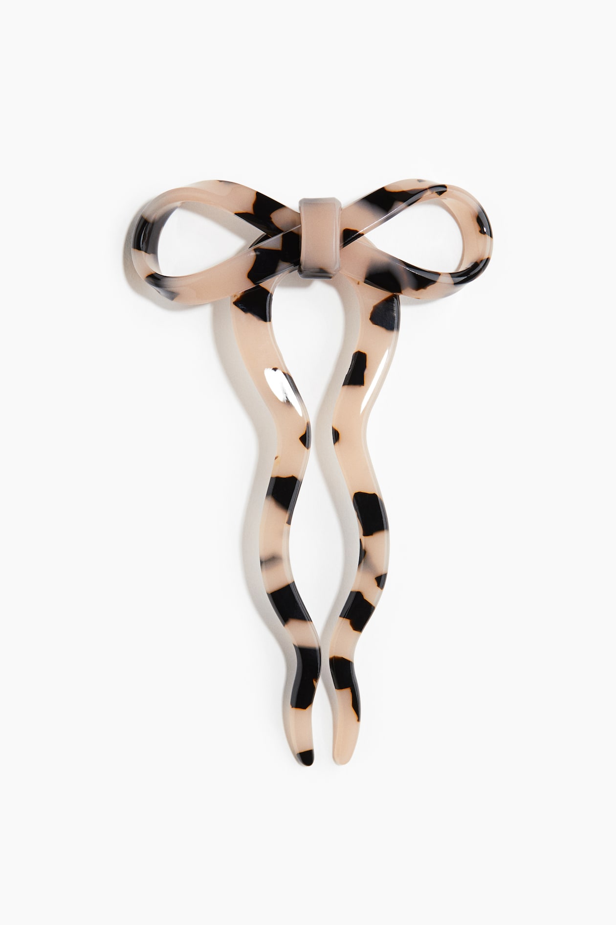 Bow-Detail Hair Stick - Beige/tortoiseshell patterned - Ladies | H&M US
