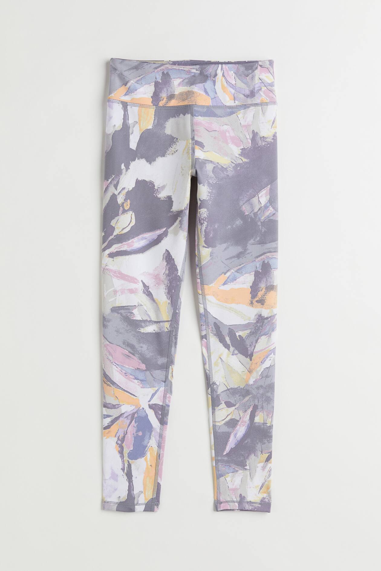 DryMove™ Sportske helanke - Svetloljubičasta/sa dezenom - Kids | H&M RS