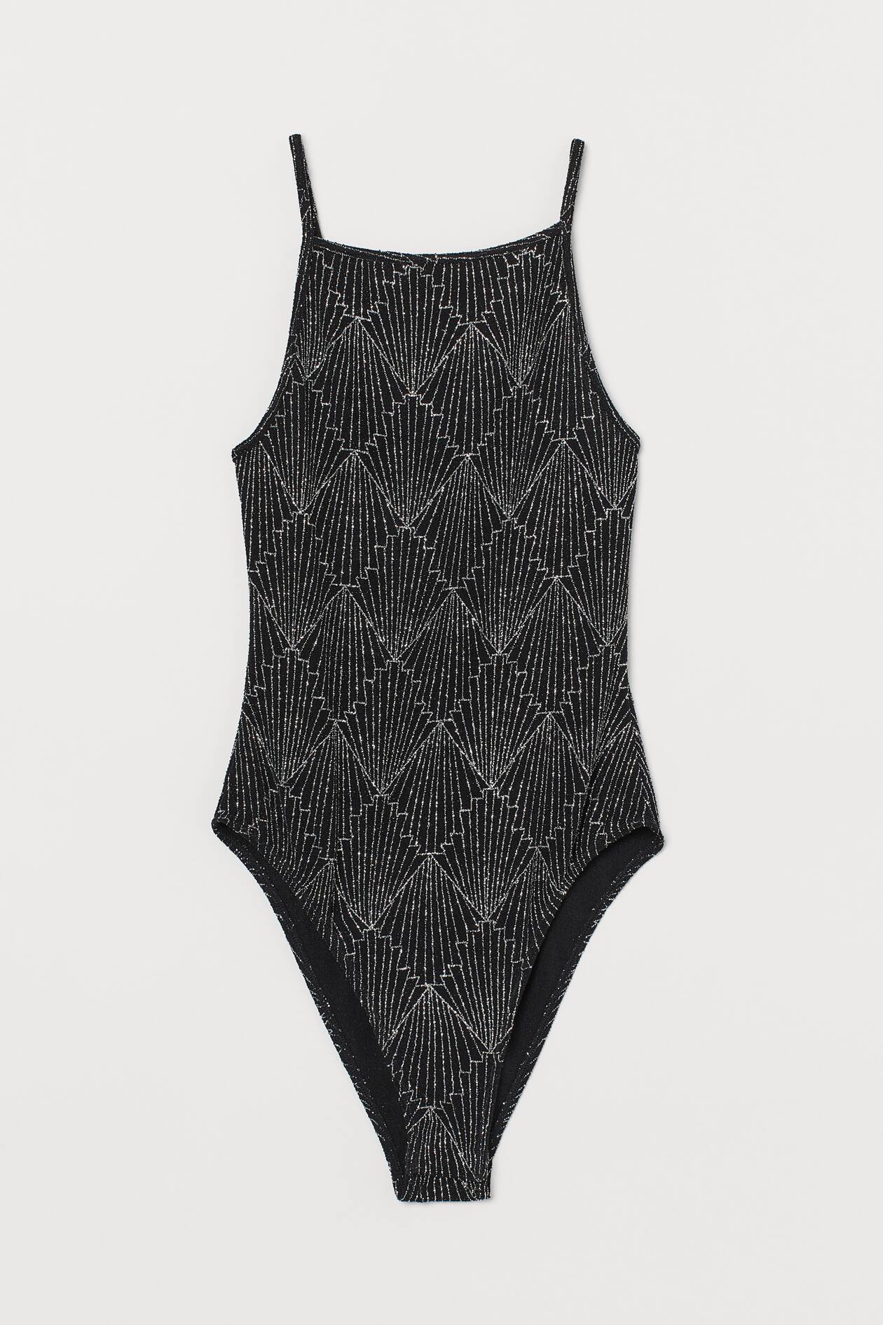 Body scintillant - Noir/motif - FEMME | H&M FR
