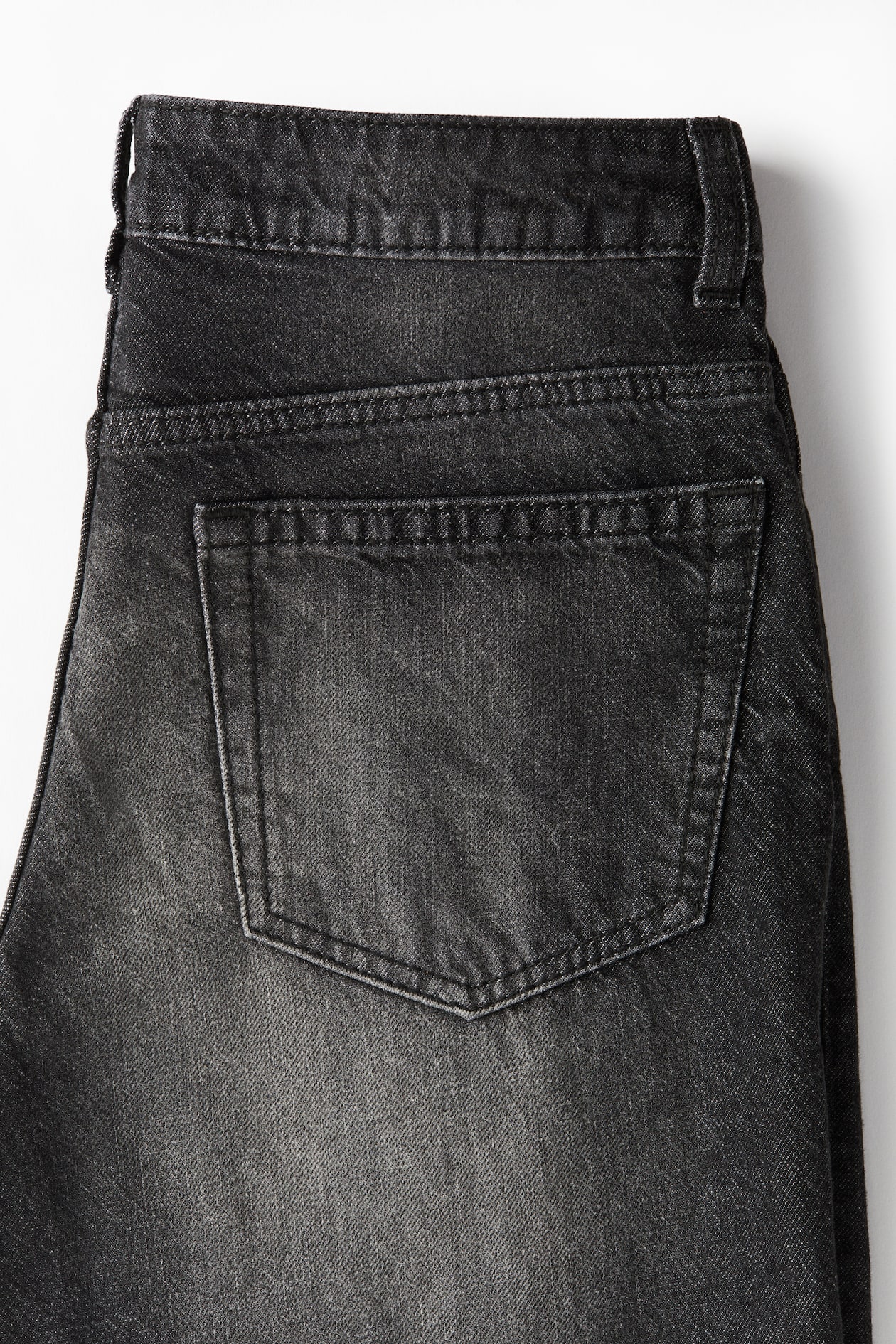 Straight Low Jeans - Washed out black - Ladies | H&M GB