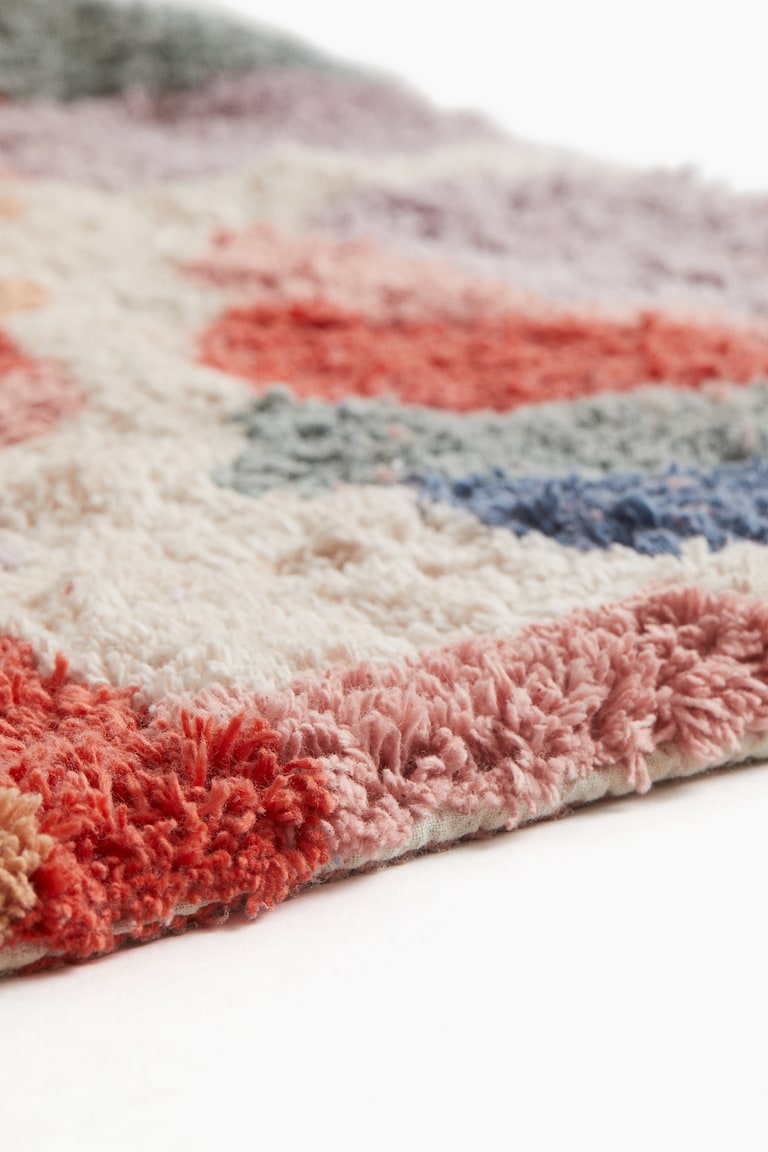 Patterned Cotton Bath Mat - Pink/patterned - Home All | H&M US