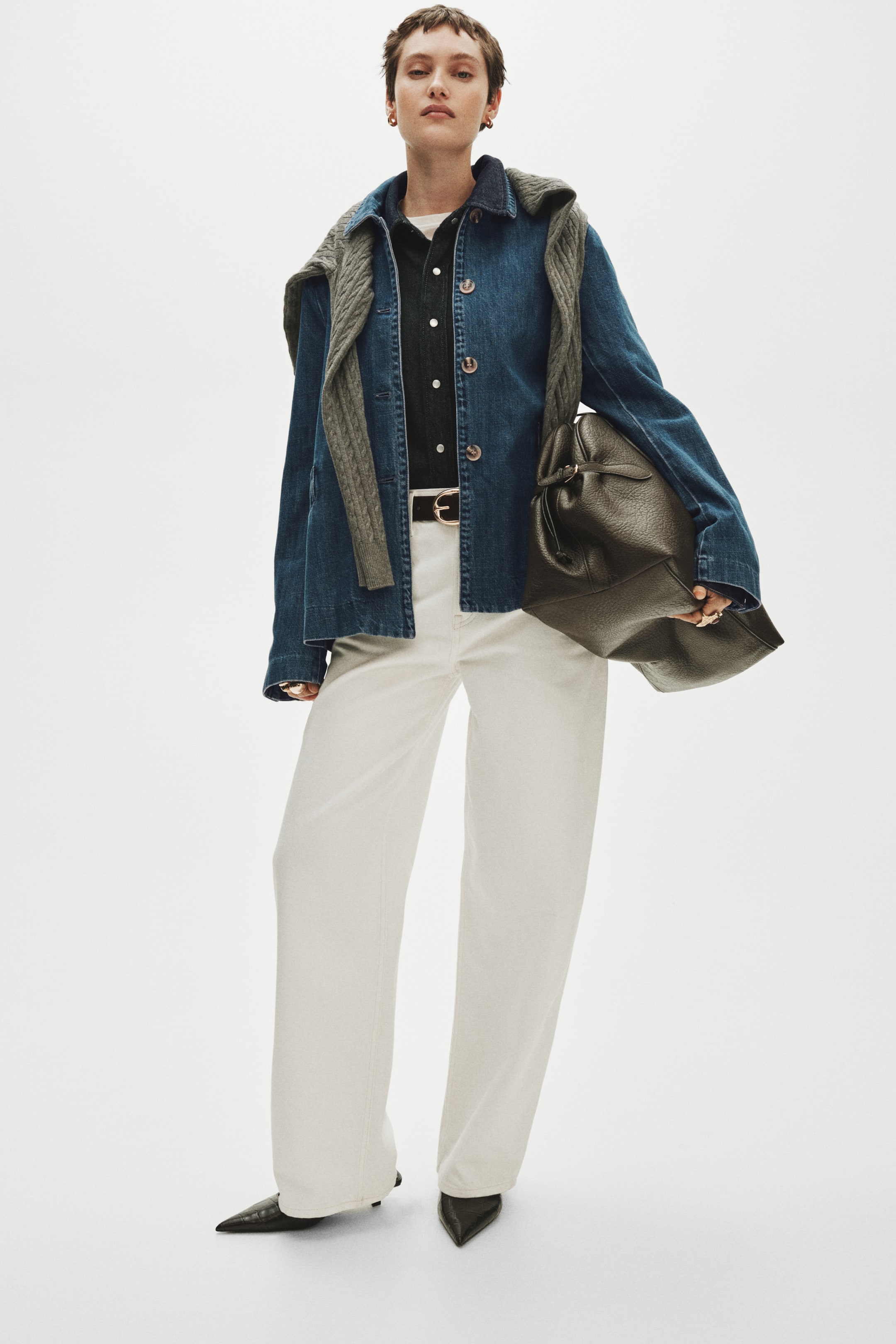 Women's Denim blue Denim Jacket | H&M CA