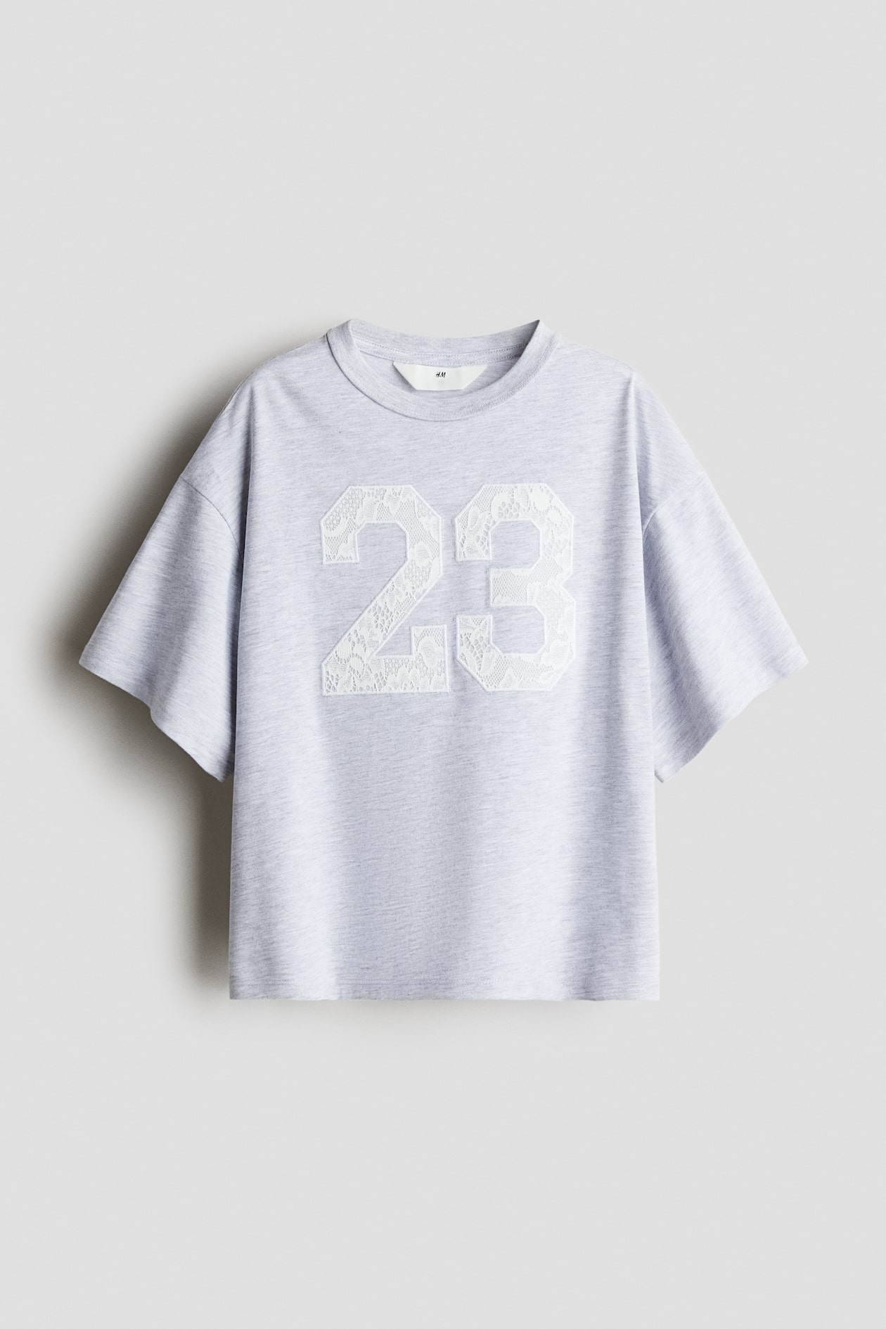 Light gray/23 T-Shirt with Text Design for kids | H&M US