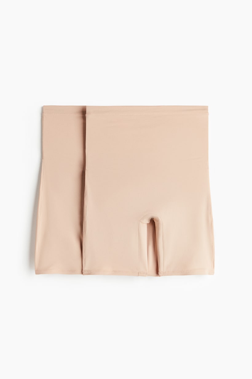 Women's Beige MAMA 2-Pack Super Stretch Bike Shorts | H&M US