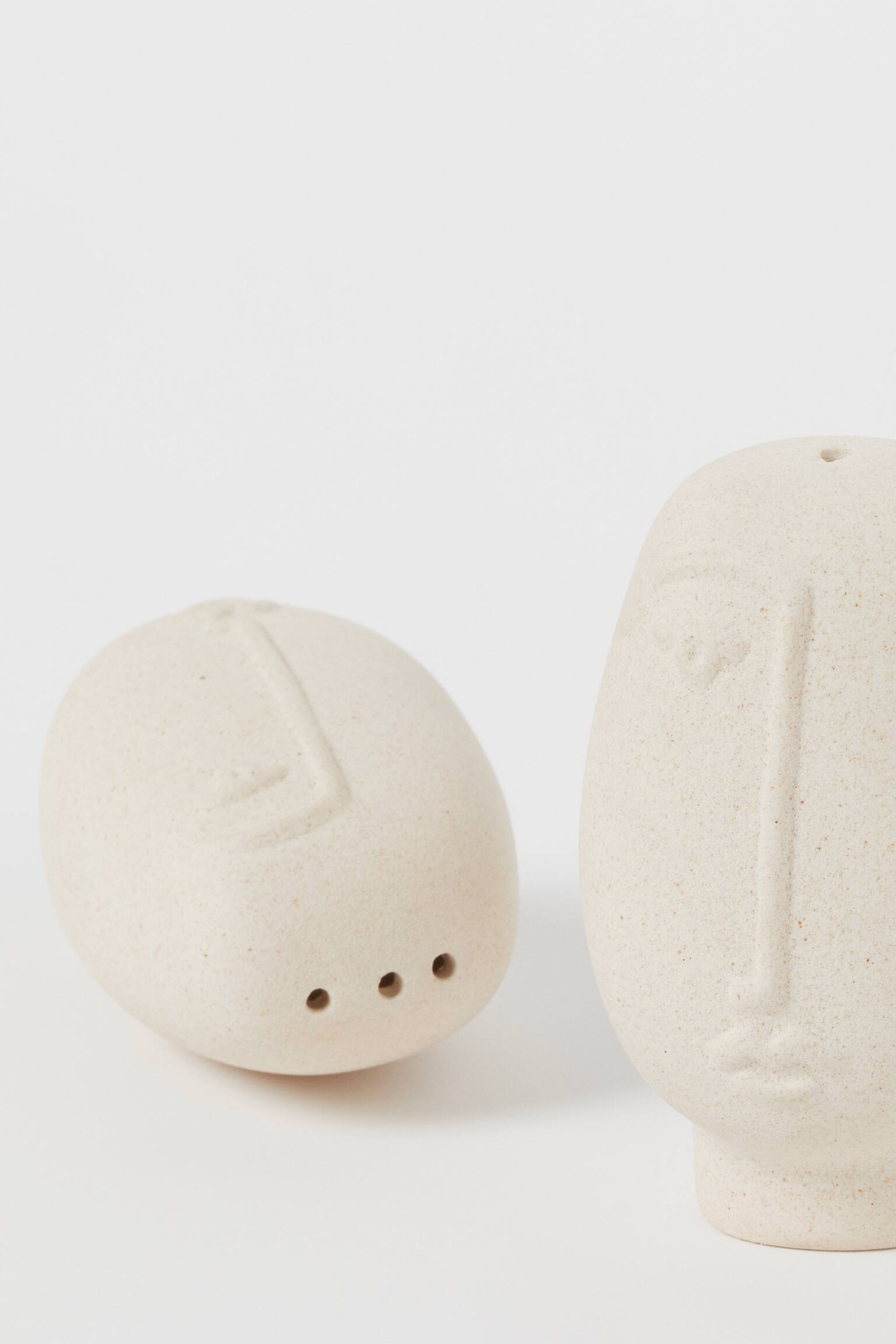 Set sale e pepe in gres - Beige chiaro - HOME | H&M IT