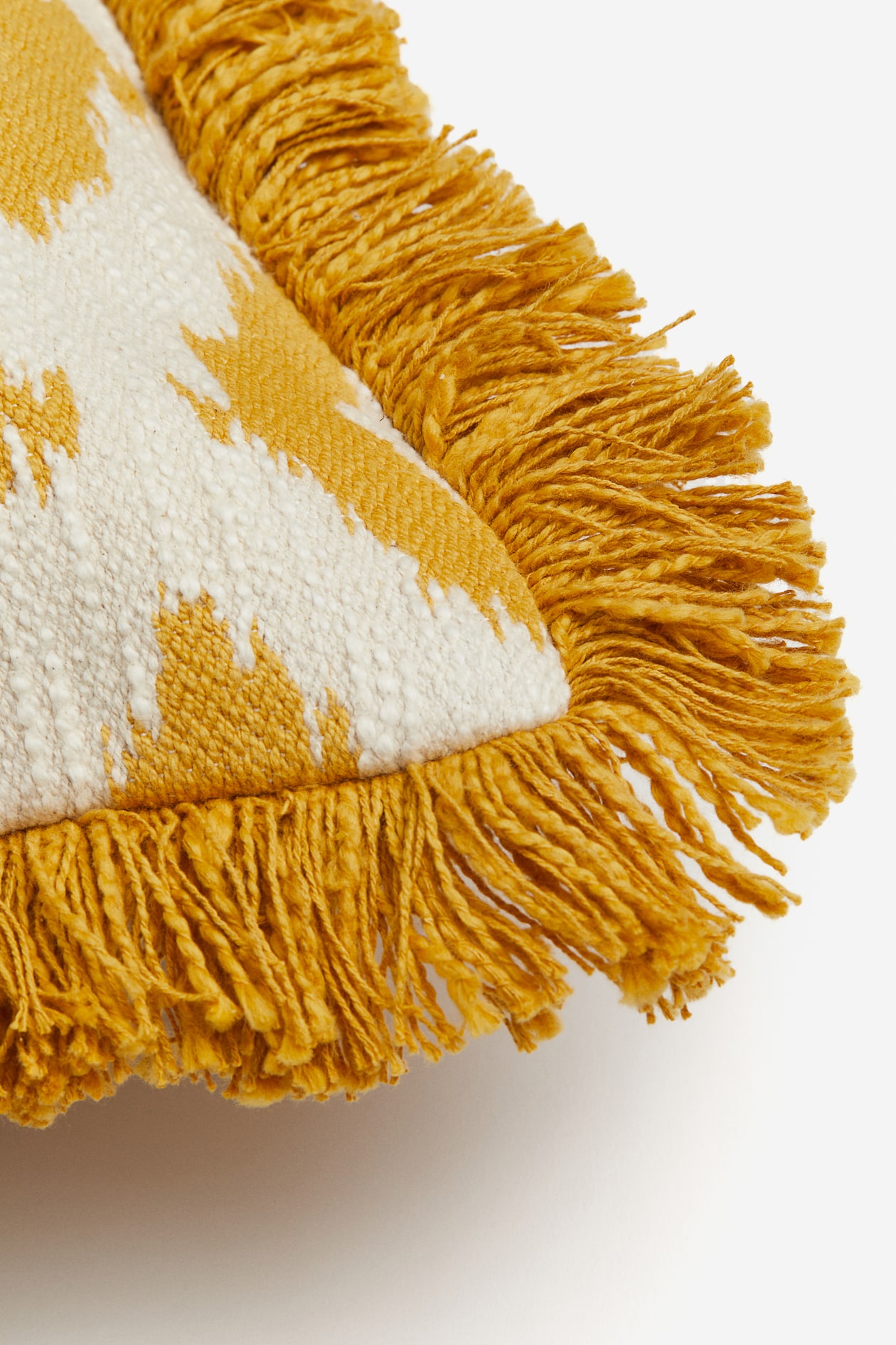 Jacquard-weave Cushion Cover - Mustard yellow/patterned - Home All | H&M US