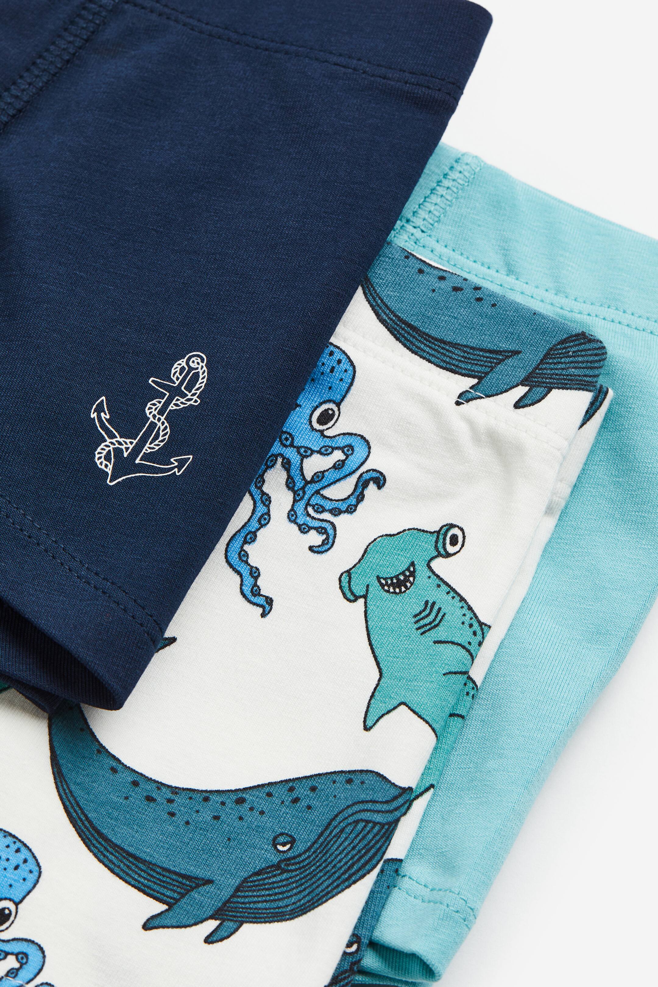 5-pack trunks - Light turquoise/Sharks - Kids | H&M IE